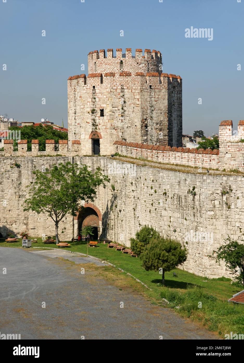 Yedikule Walls, located in Istanbul, Turkey, were built during the ...