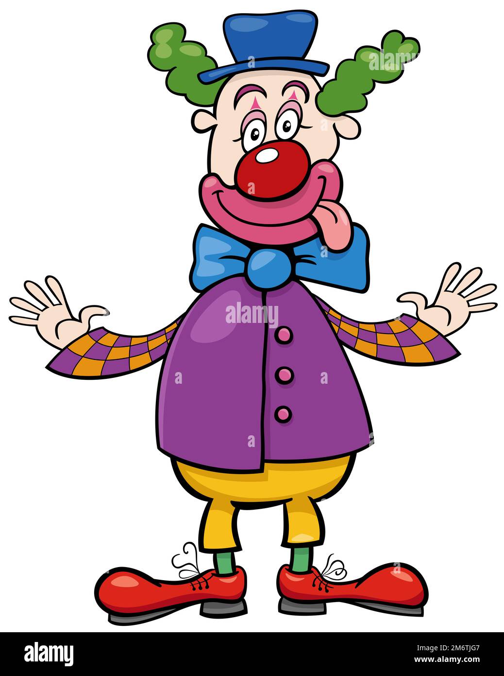 Cartoon clown performer comic character Stock Photo - Alamy