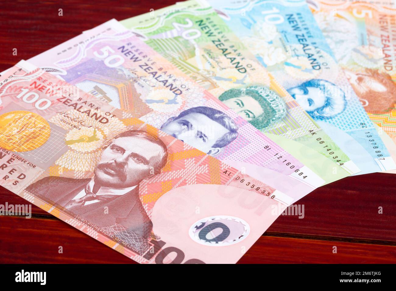 Old New Zealand money a business background Stock Photo - Alamy