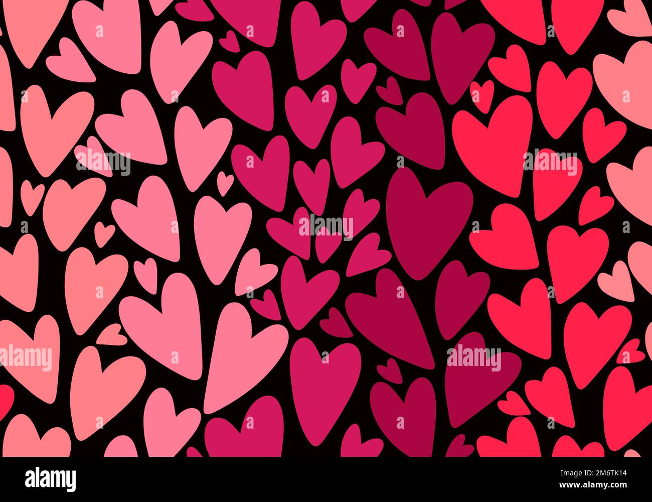 Valentines hearts seamless cartoon pattern for wrapping paper and kids ...