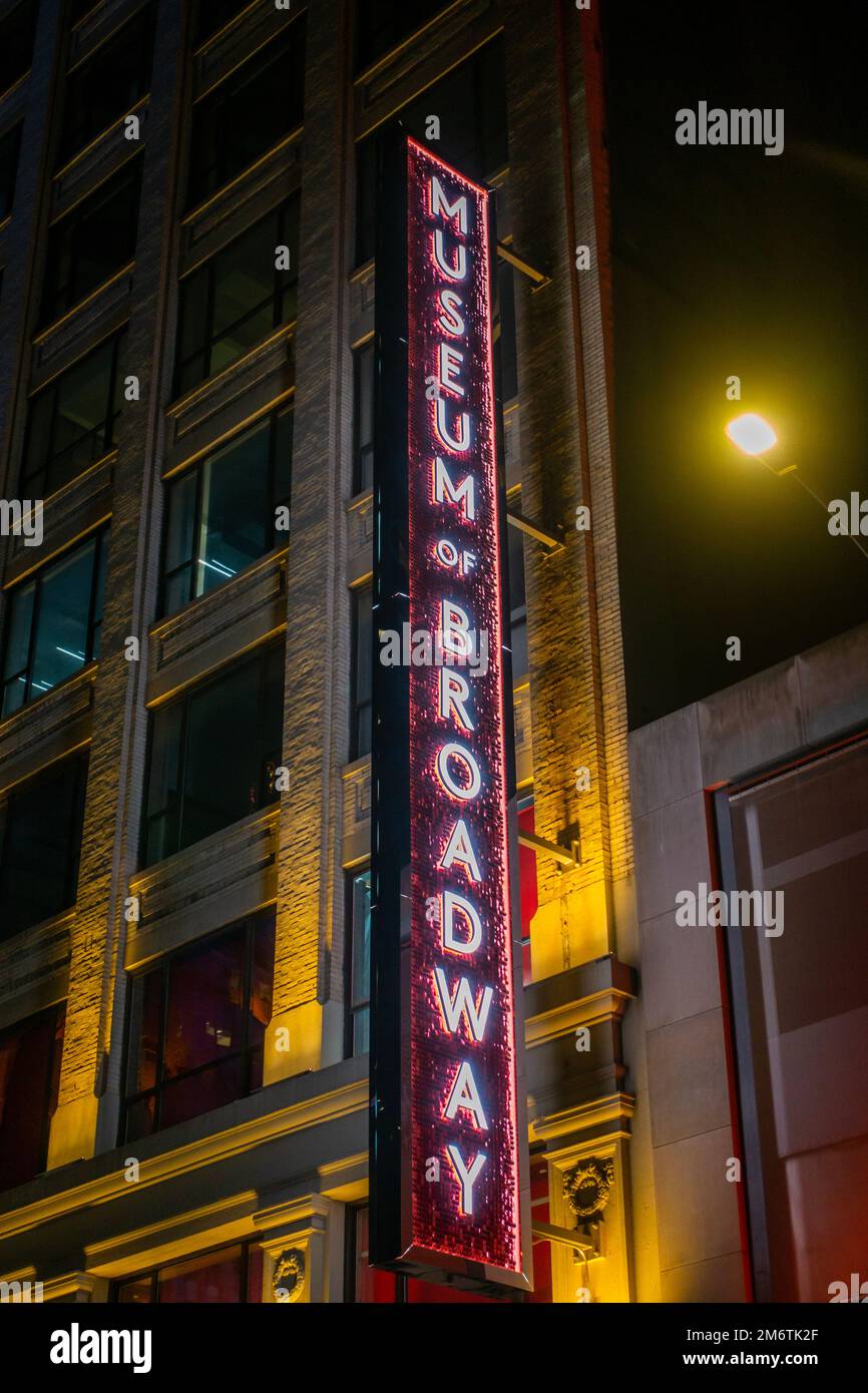 Broadway Sign In Lights