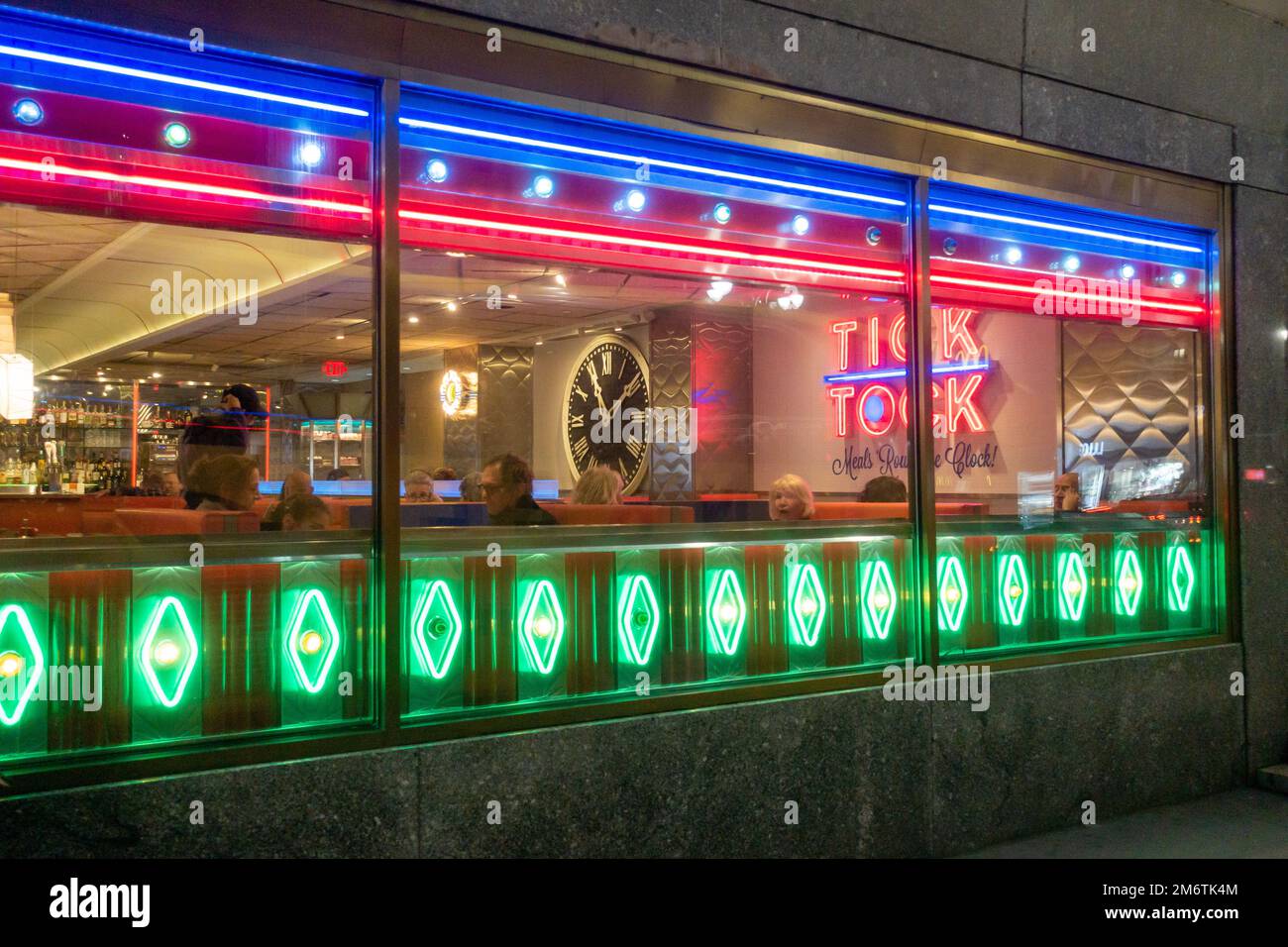 Tick Tock diner in midtown Manhattan New York City Stock Photo - Alamy