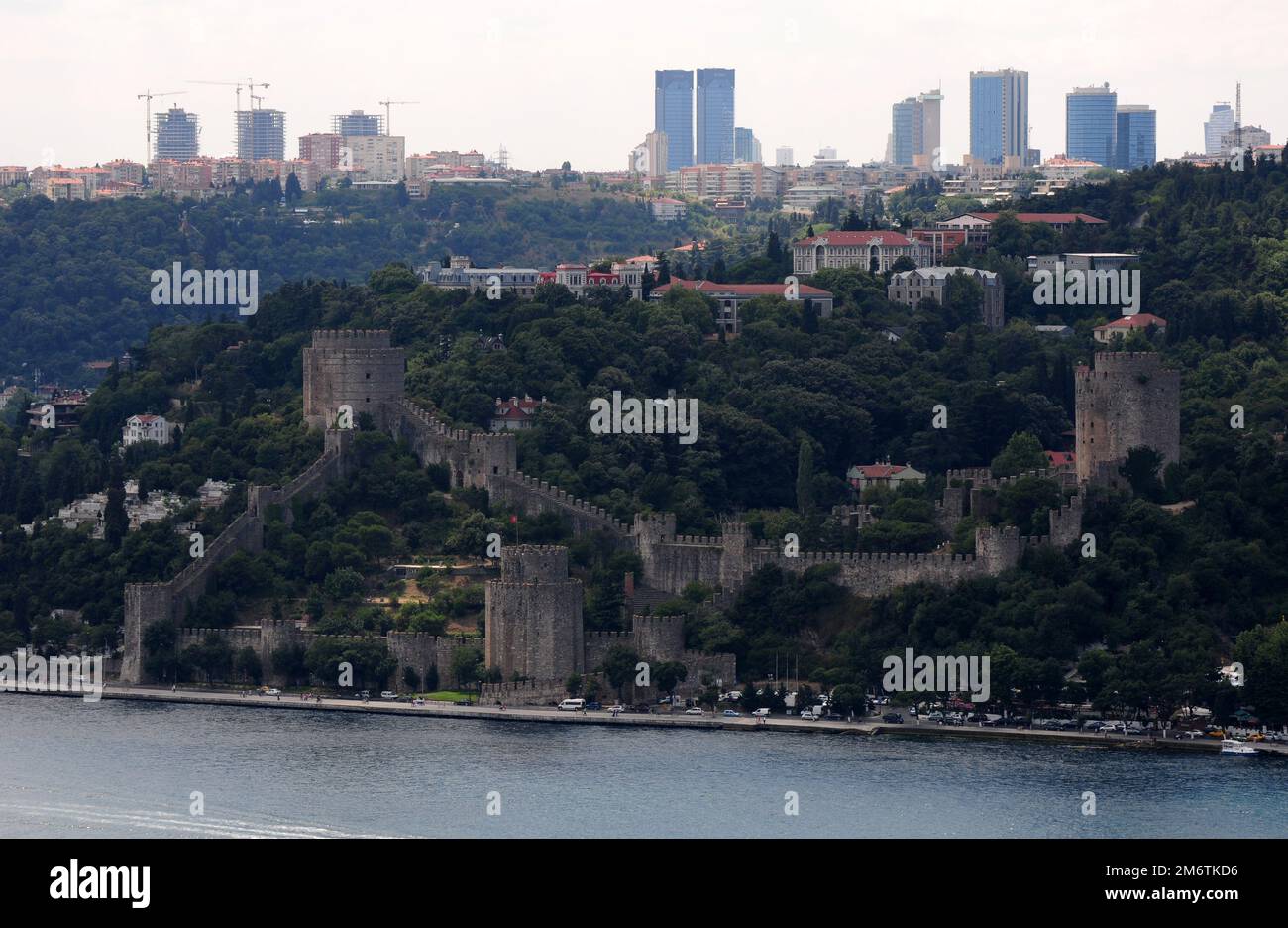 Rumeli Hisarı Castle, located in Istanbul, Turkey, was built by Fatih ...
