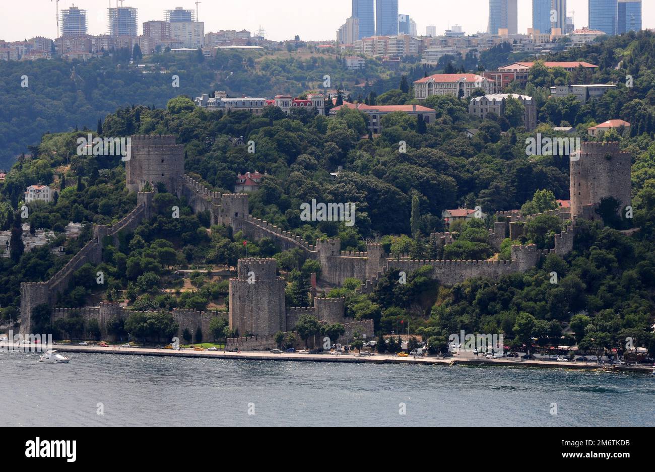 Rumeli Hisarı Castle, located in Istanbul, Turkey, was built by Fatih ...