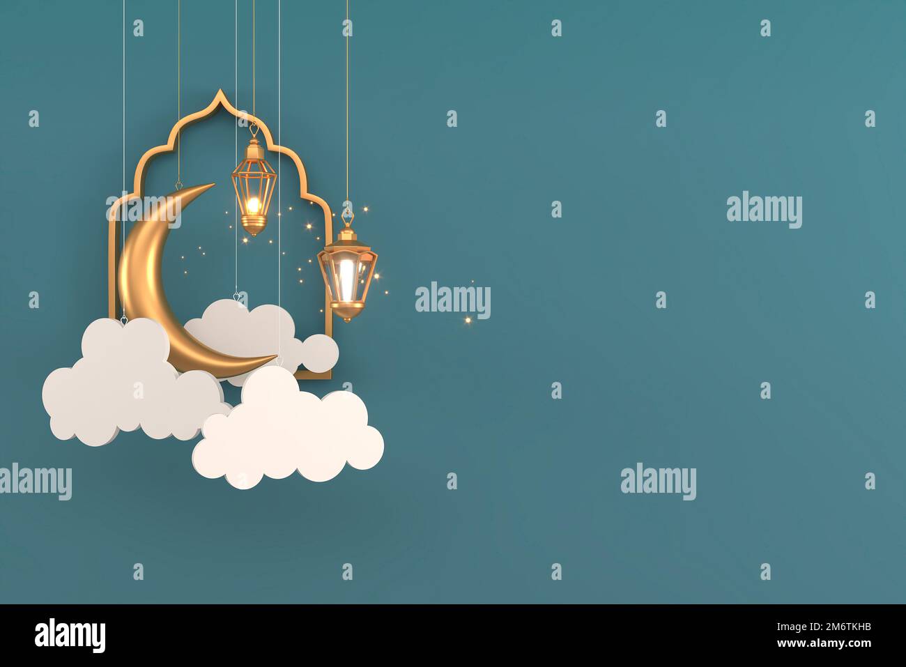 Ramadan Kareem Greeting Background Islamic 3d illustrator design Stock ...