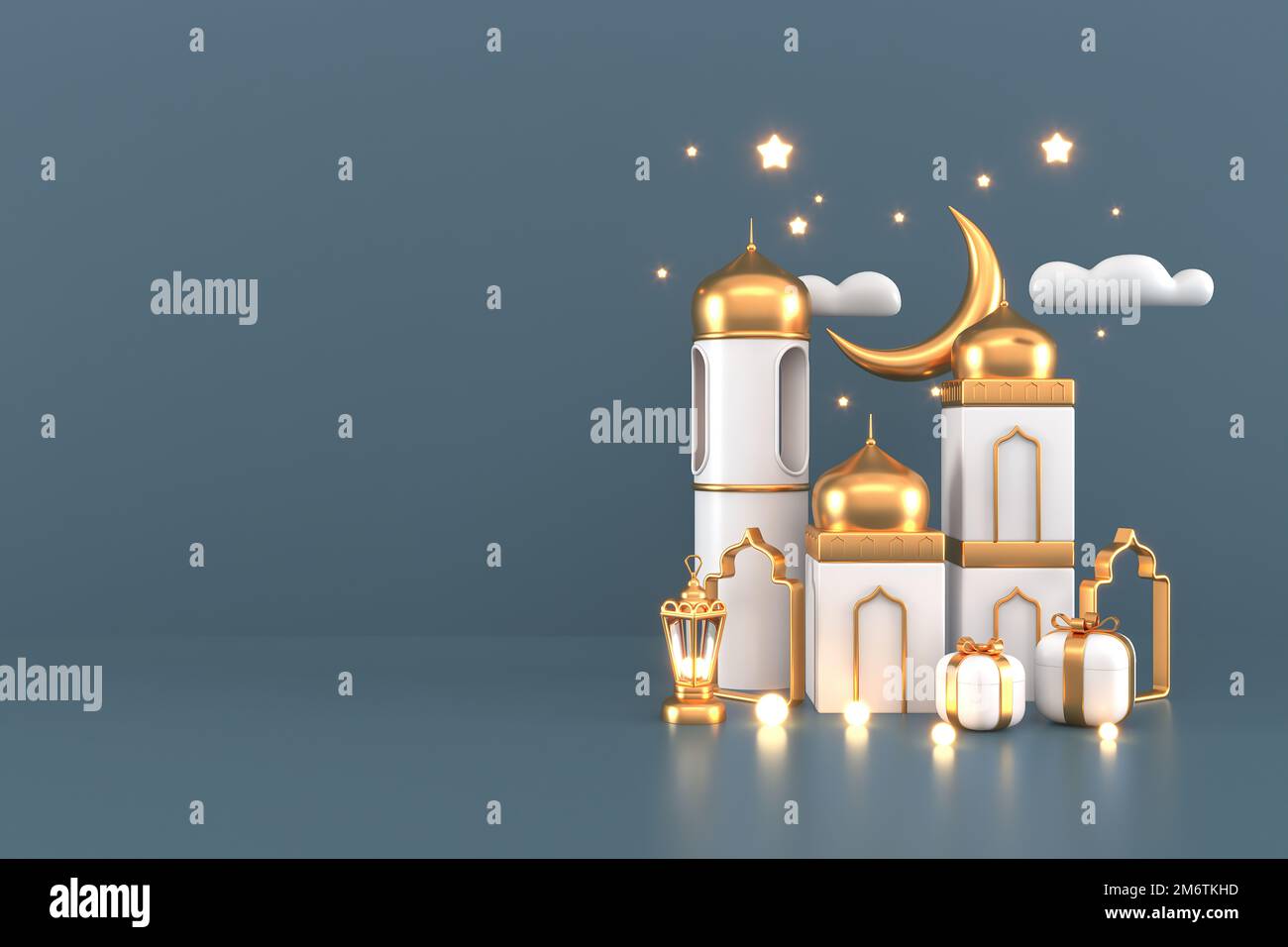 Ramadan Kareem Greeting Background Islamic 3d illustrator design Stock ...