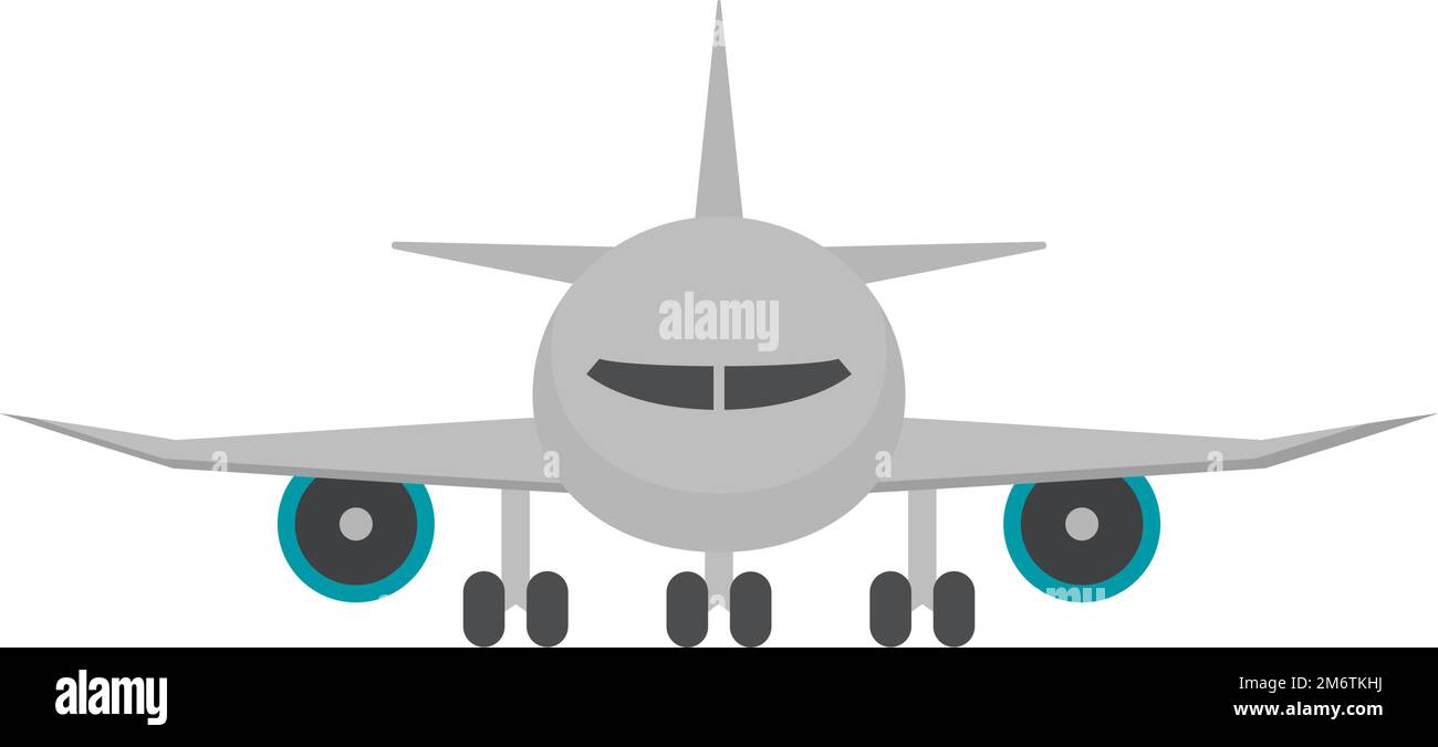 airplane front view Stock Vector Image & Art - Alamy