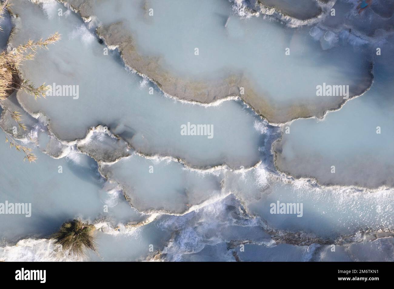 Saturnia hot springs aerial hi-res stock photography and images - Alamy