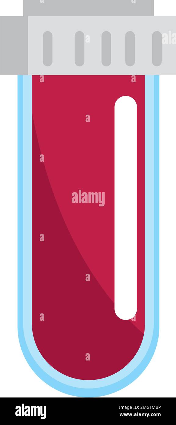 test tube with blood Stock Vector Image & Art - Alamy