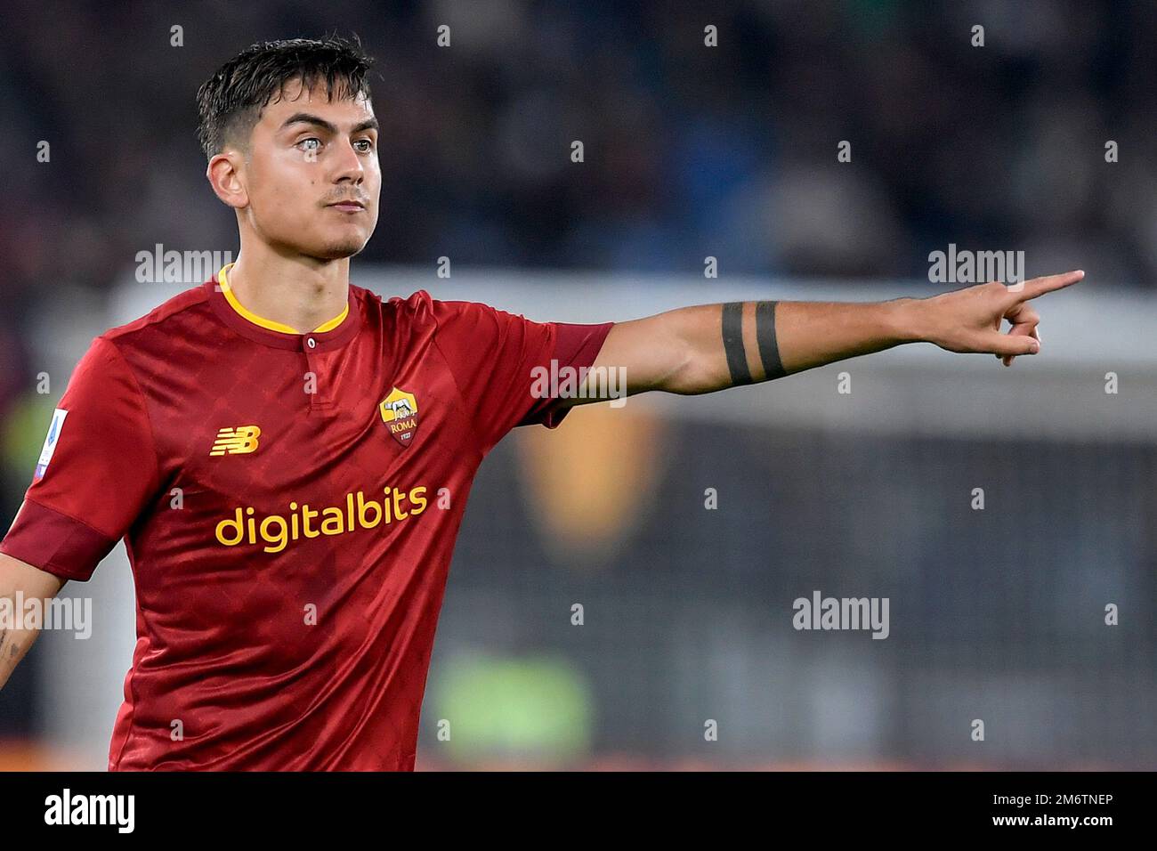 Paulo Dybala of AS Roma reacts during the Serie A football match ...