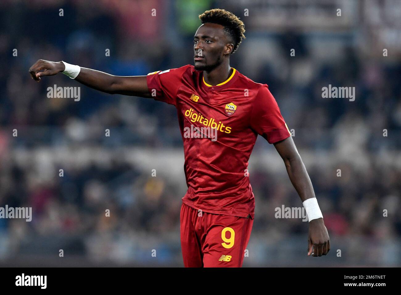 Tammy Abraham of AS Roma reacts during the Serie A football match ...
