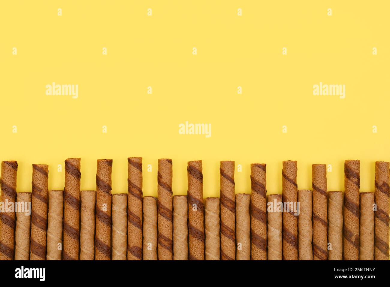 Wafer roll yellow color hi-res stock photography and images - Alamy