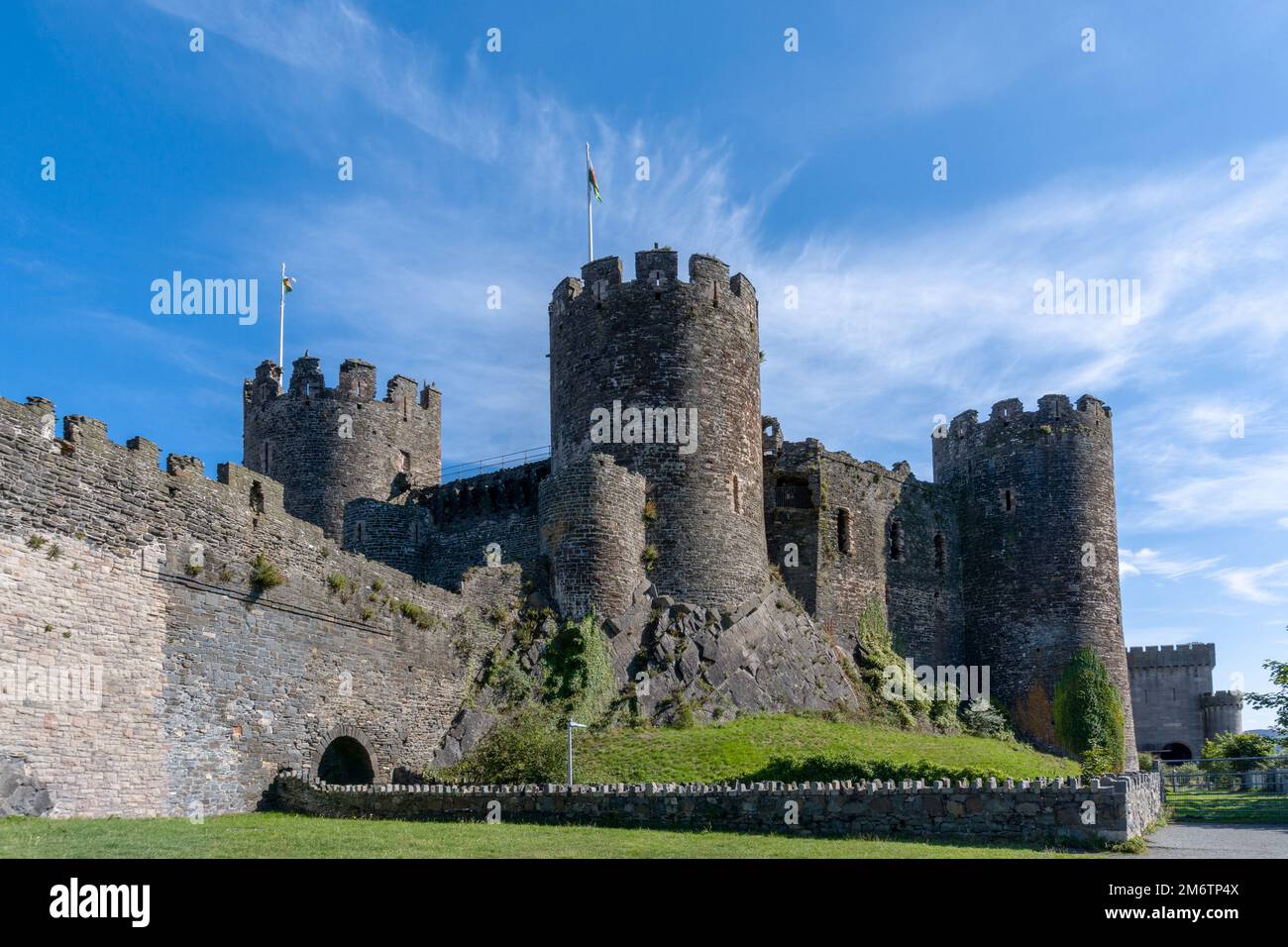 View ofthe medieval Conwy Castle in North Wales Stock Photo - Alamy
