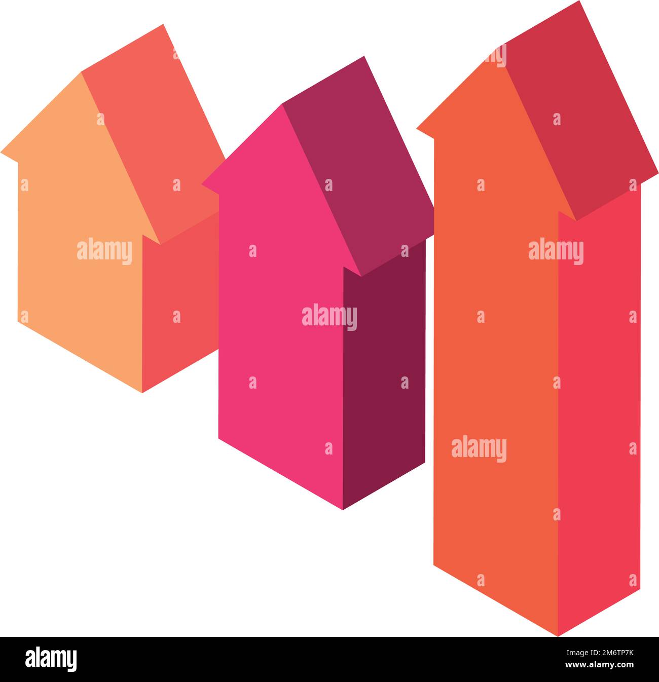 isometric chart arrows Stock Vector Image & Art - Alamy