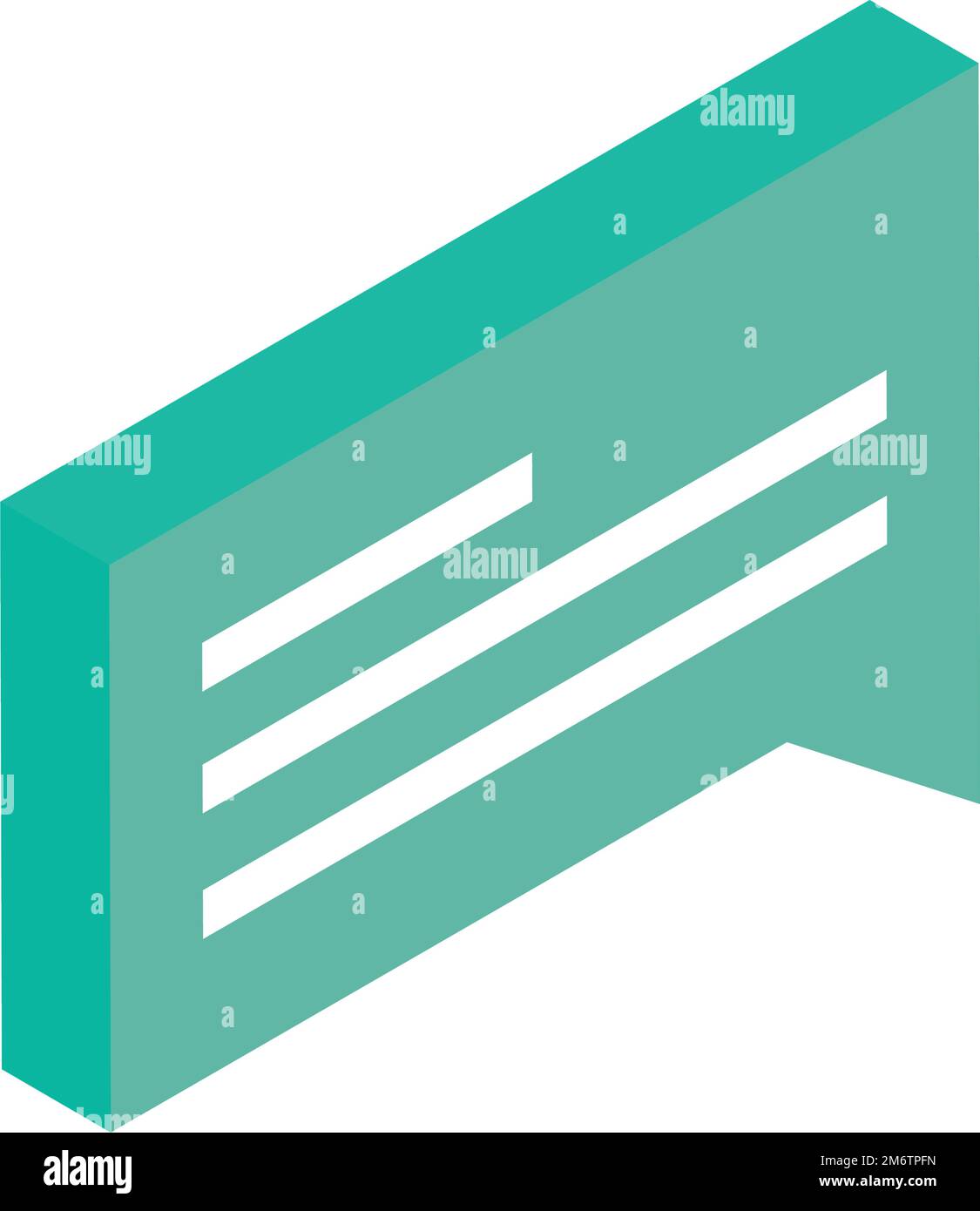 Isometric dialog cloud icon hi-res stock photography and images - Alamy