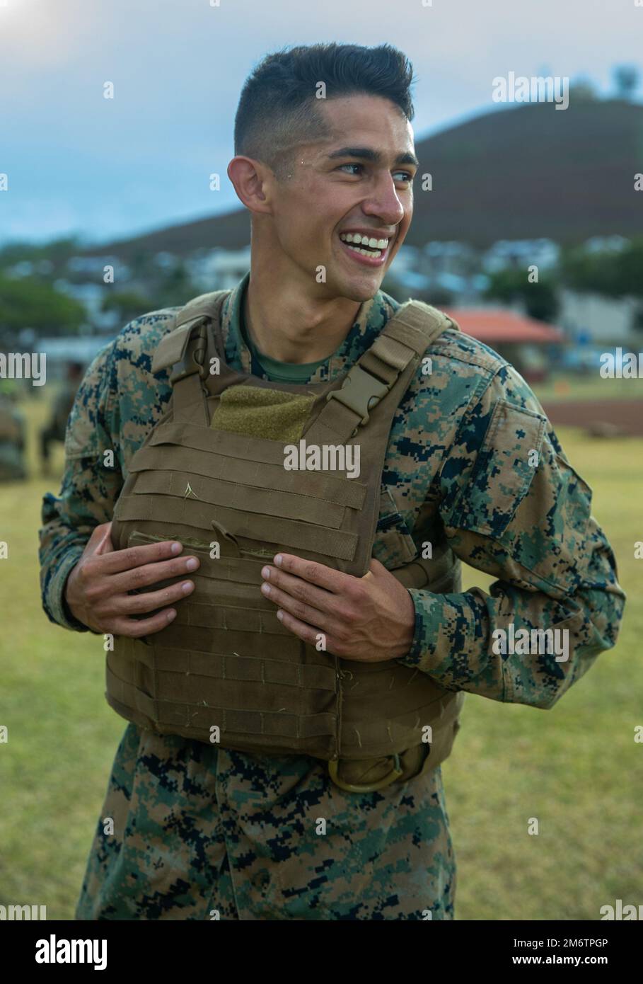 U.S. Marine Corps Cpl. William A. Vives, a data system administrator ...