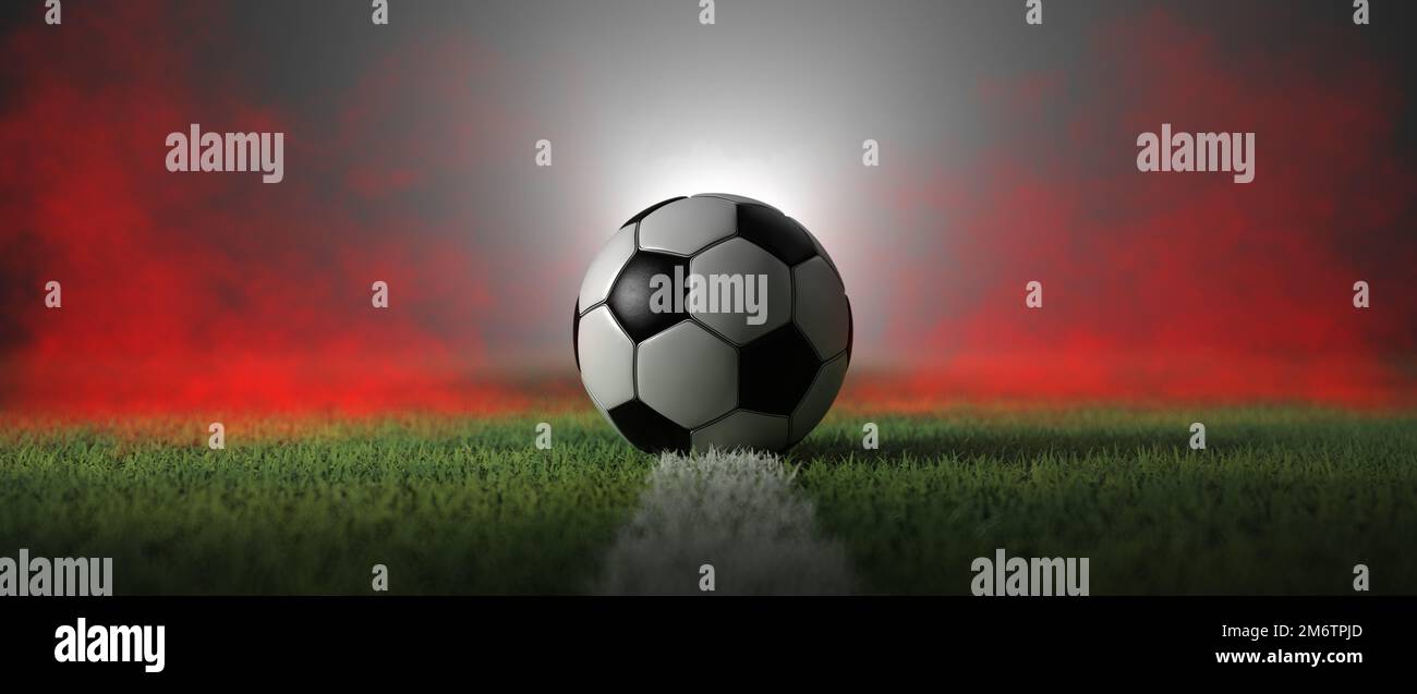 Football Red Smoke Stock Photo - Alamy