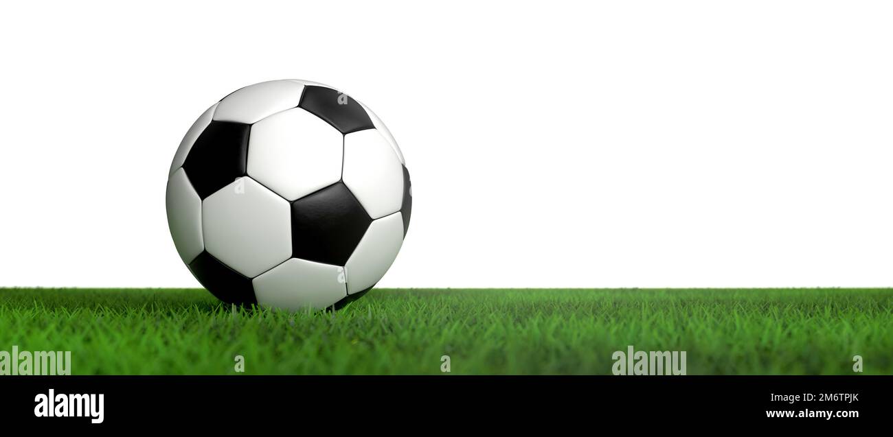 Football on the ground Stock Photo - Alamy