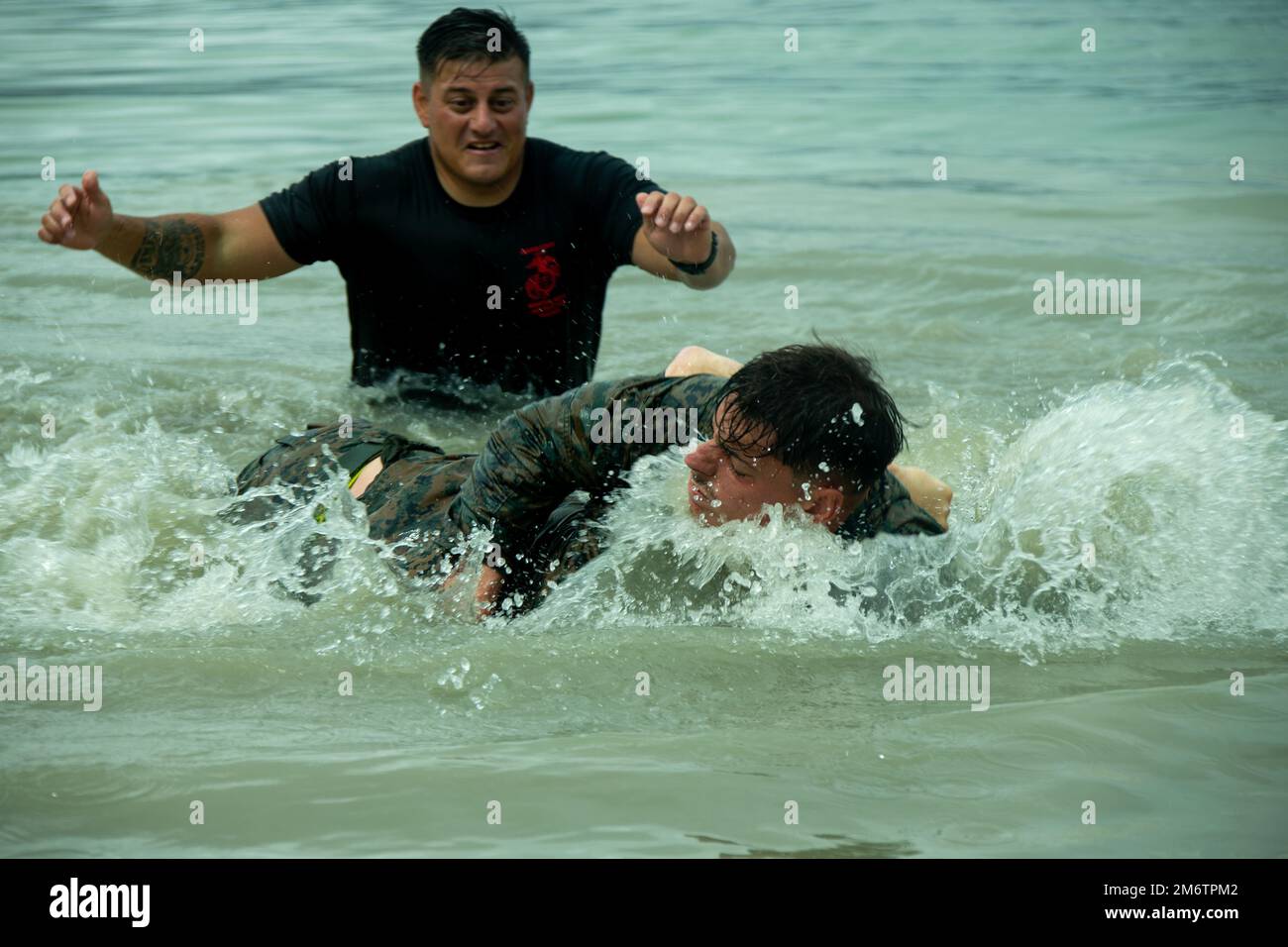U.S. Marines spar during the culminating event of a Martial Arts ...
