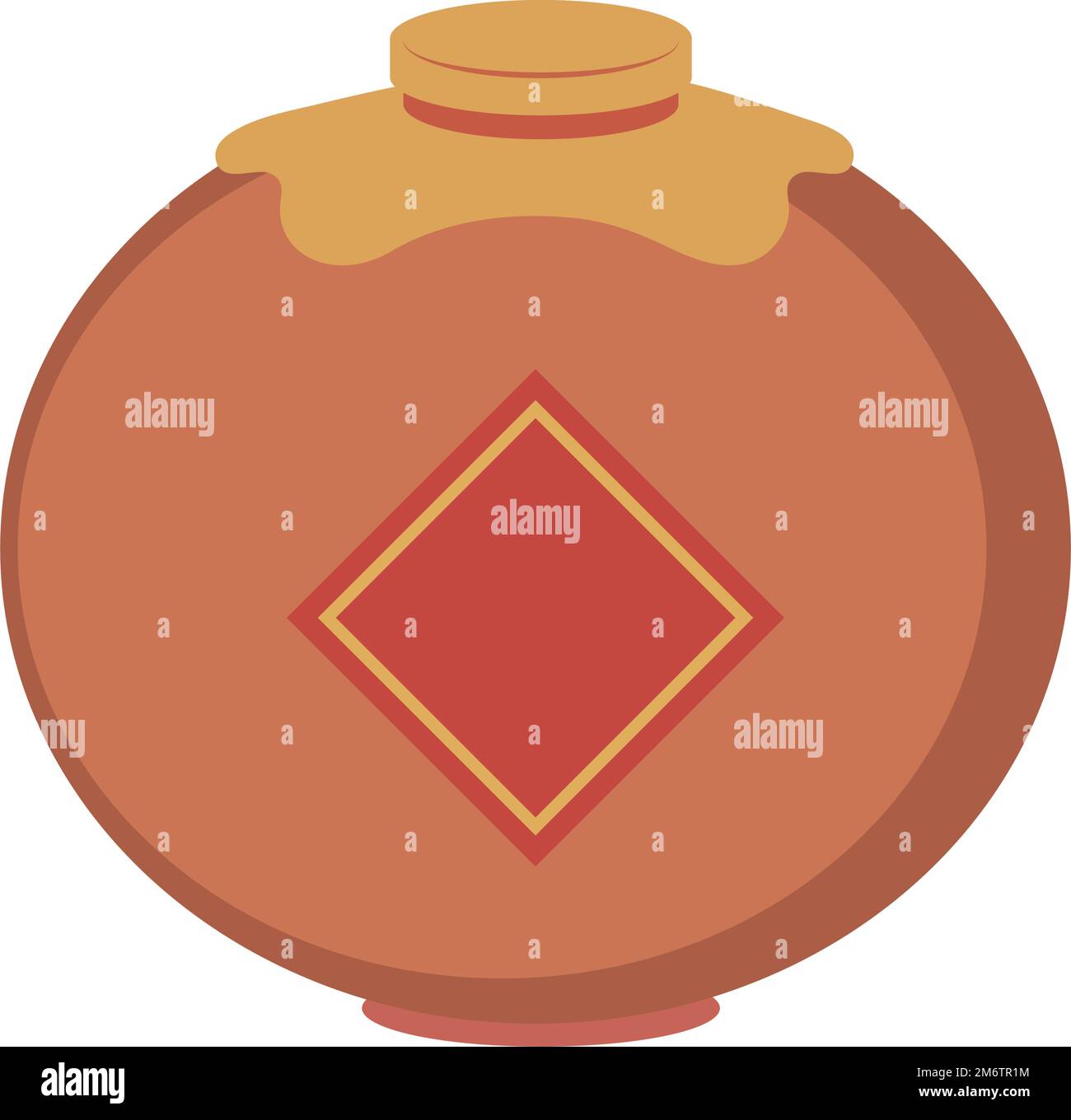 clay vase for drink Stock Vector Image & Art - Alamy
