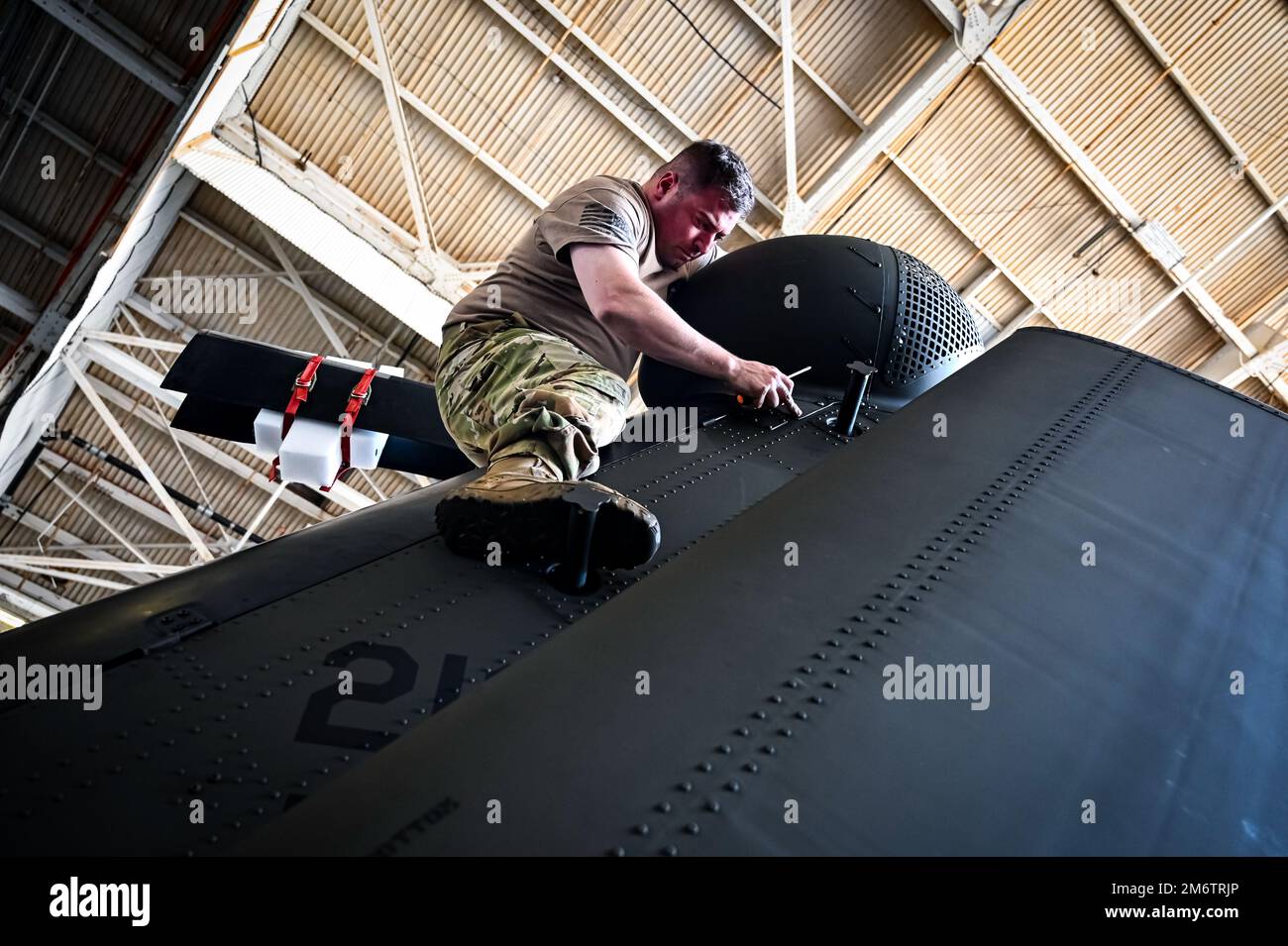 U.S. Army Sgt. John Hayes, 150th Aviation Regiment, maintainer ...