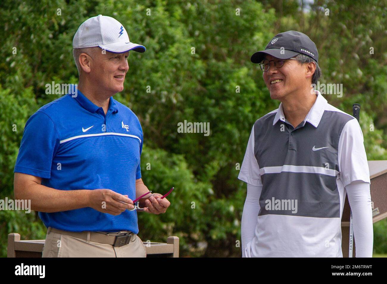 U.S. Air Force Lt. Gen. James A. Jacobson, left, deputy commander, U.S ...
