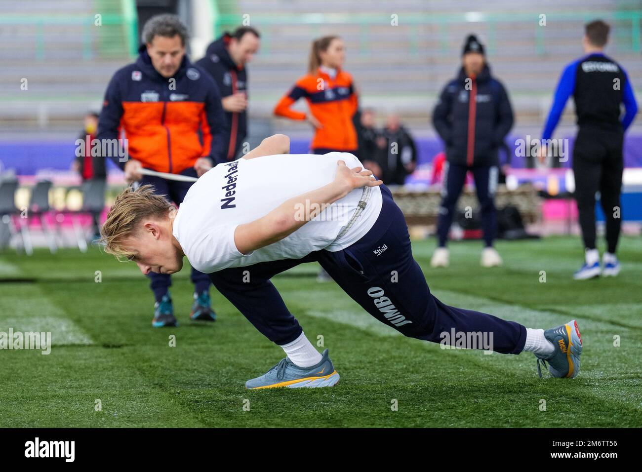 HAMAR, NORWAY - JANUARY 5: Merijn Scheperkamp competing on the during ...