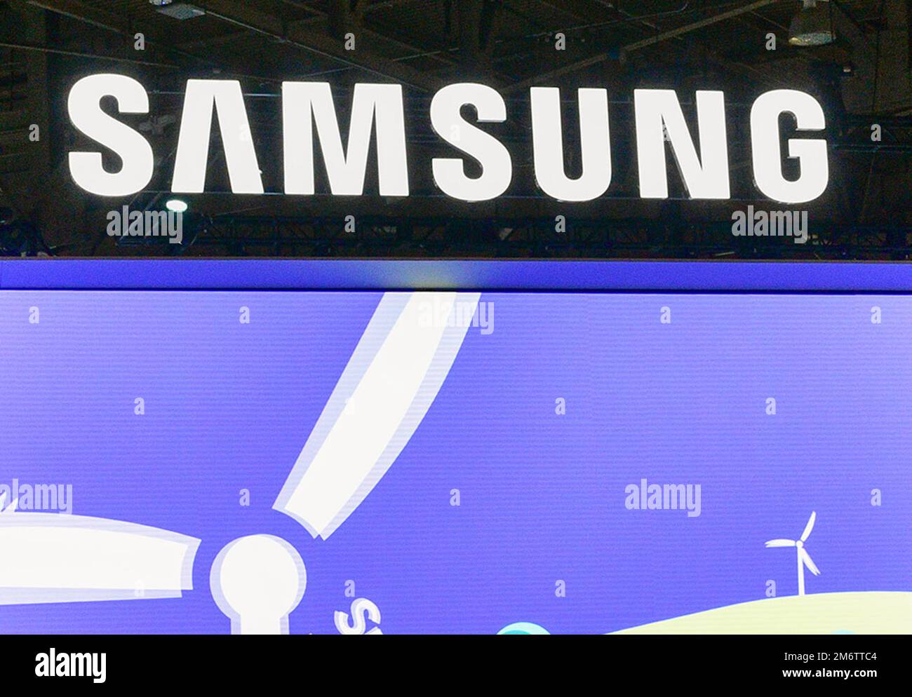 Las Vegas, NV, USA. 5th Jan, 2023. View of the Samsung booth at CES ...