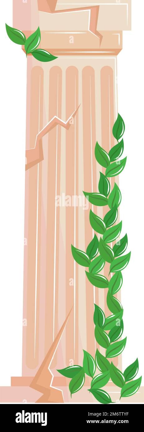 column and leaves greek culture Stock Vector Image & Art - Alamy