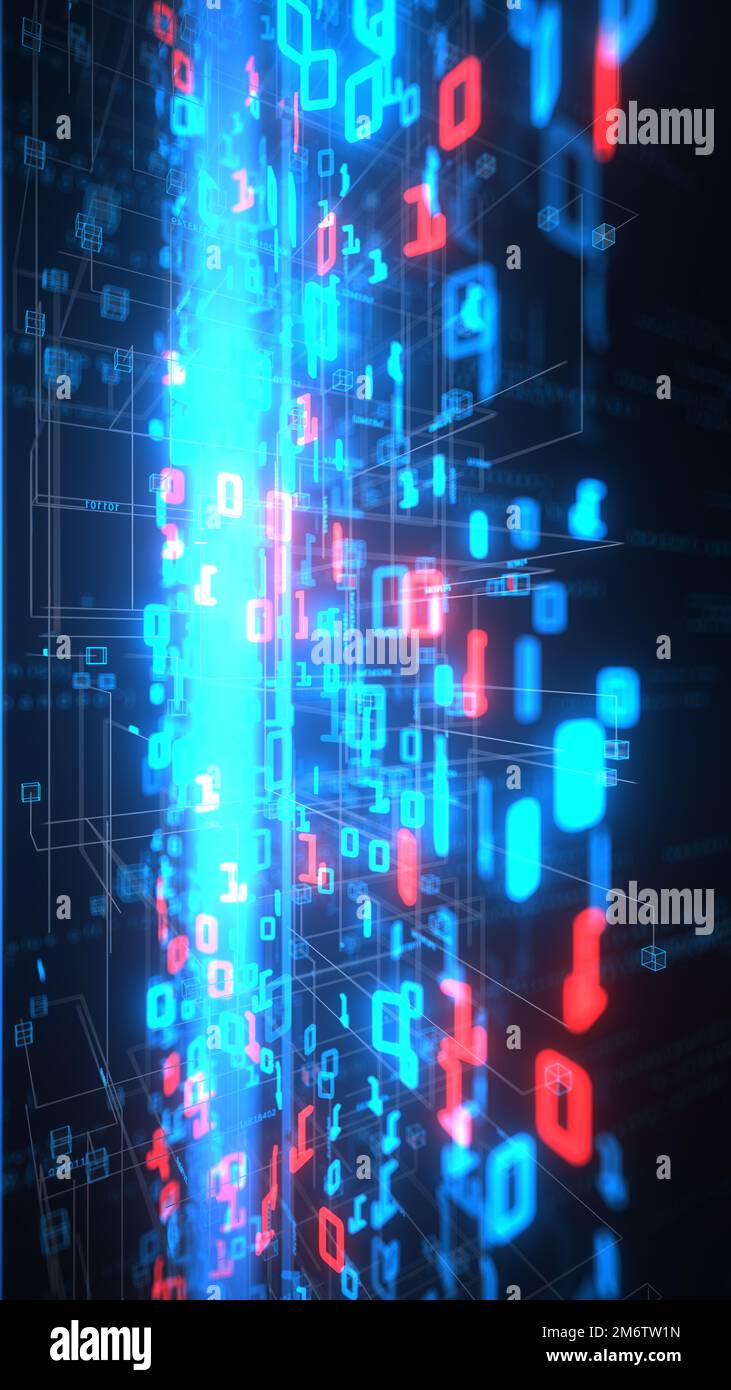 Vertical Data Matrix Stock Photo - Alamy