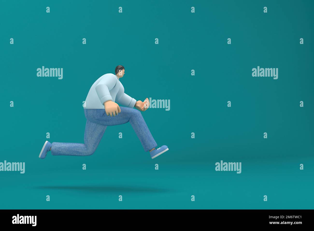 Male running jeans hi-res stock photography and images - Alamy