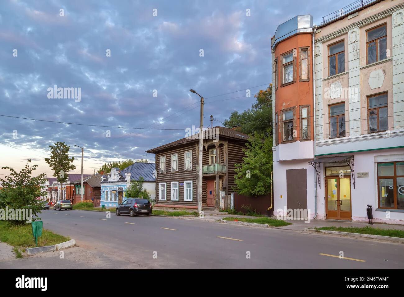 Street in Kineshma, Russia Stock Photo - Alamy
