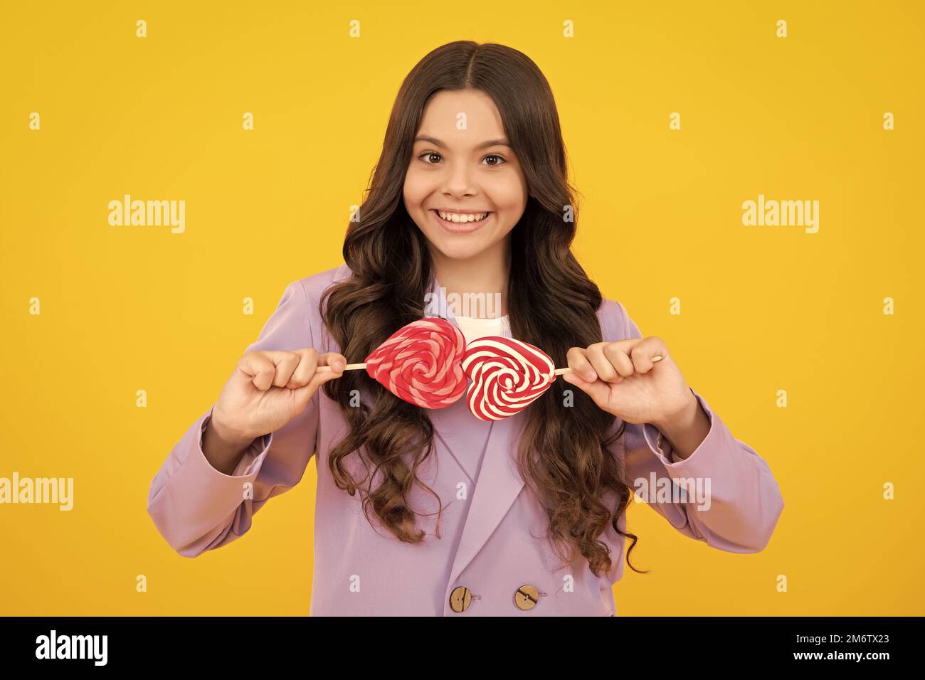 Child with lollipops candy. Stop eating sweets, sugar addiction. Teen ...