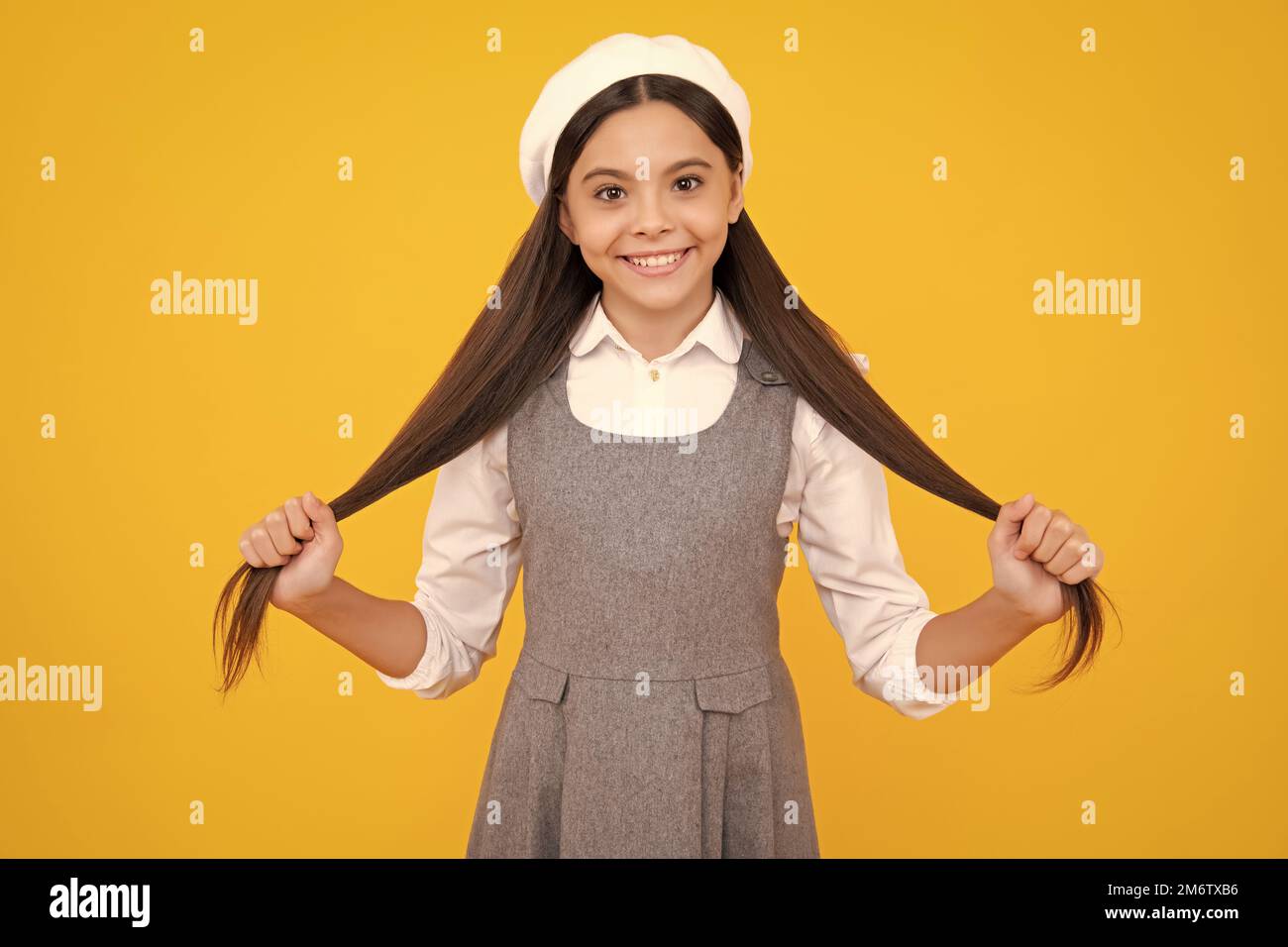 Happy face, positive and smiling emotions of teenager girl. Cute young ...