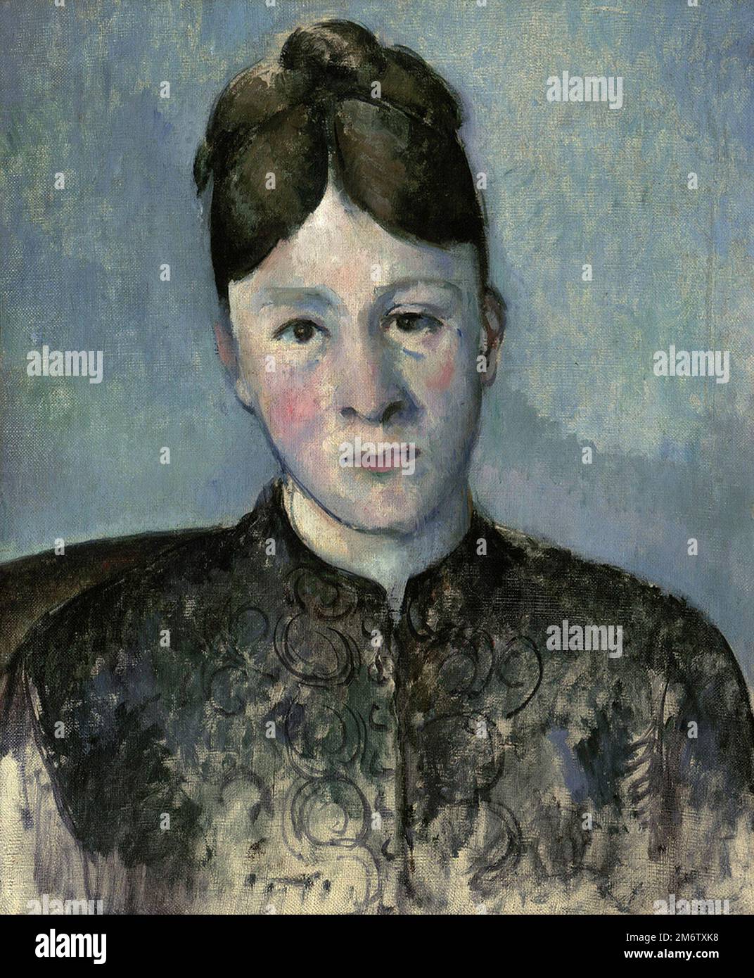 Portrait of Madame Cézanne ( Hortense Fiquet) painted by French ...