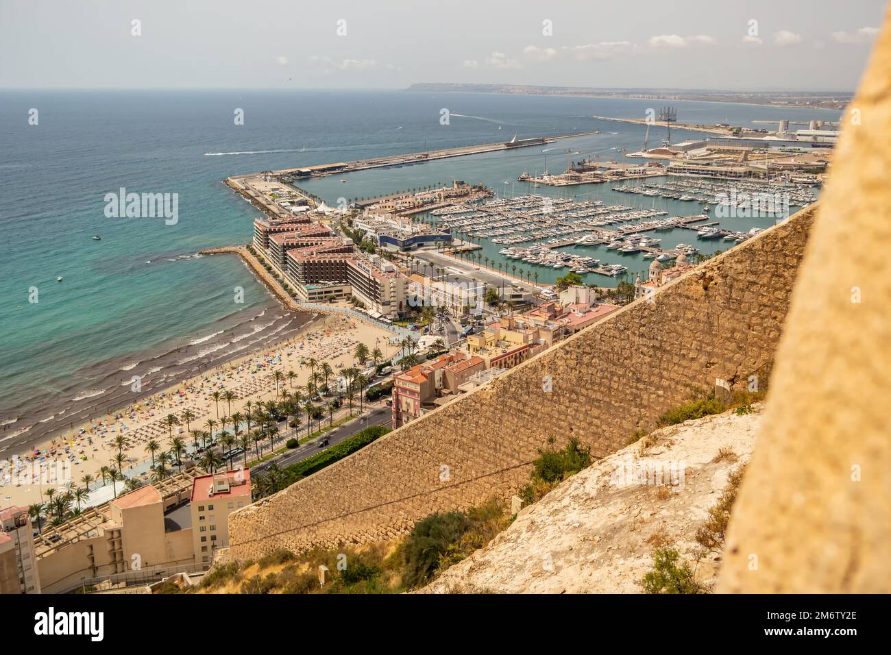 View from the castle of Santa Barbara in Alicante. June 2022 Alicante ...