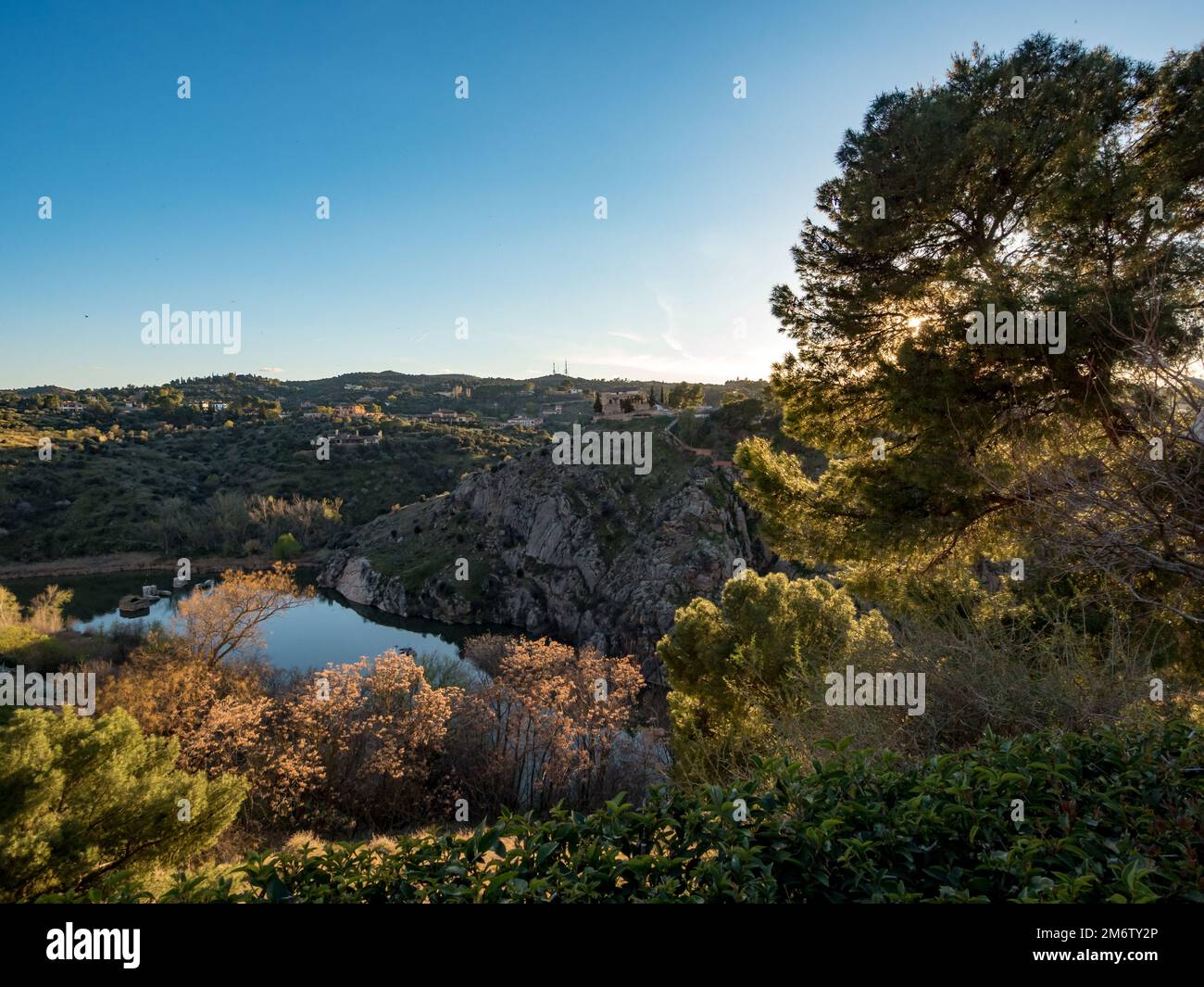 Vallée autour de Tolède, Espagne Stock Photo - Alamy