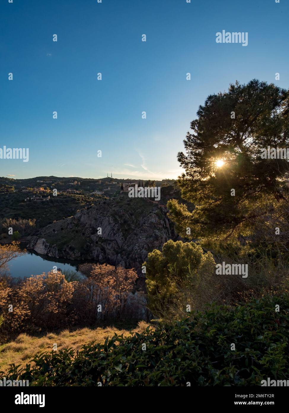 Vallée autour de Tolède, Espagne Stock Photo - Alamy