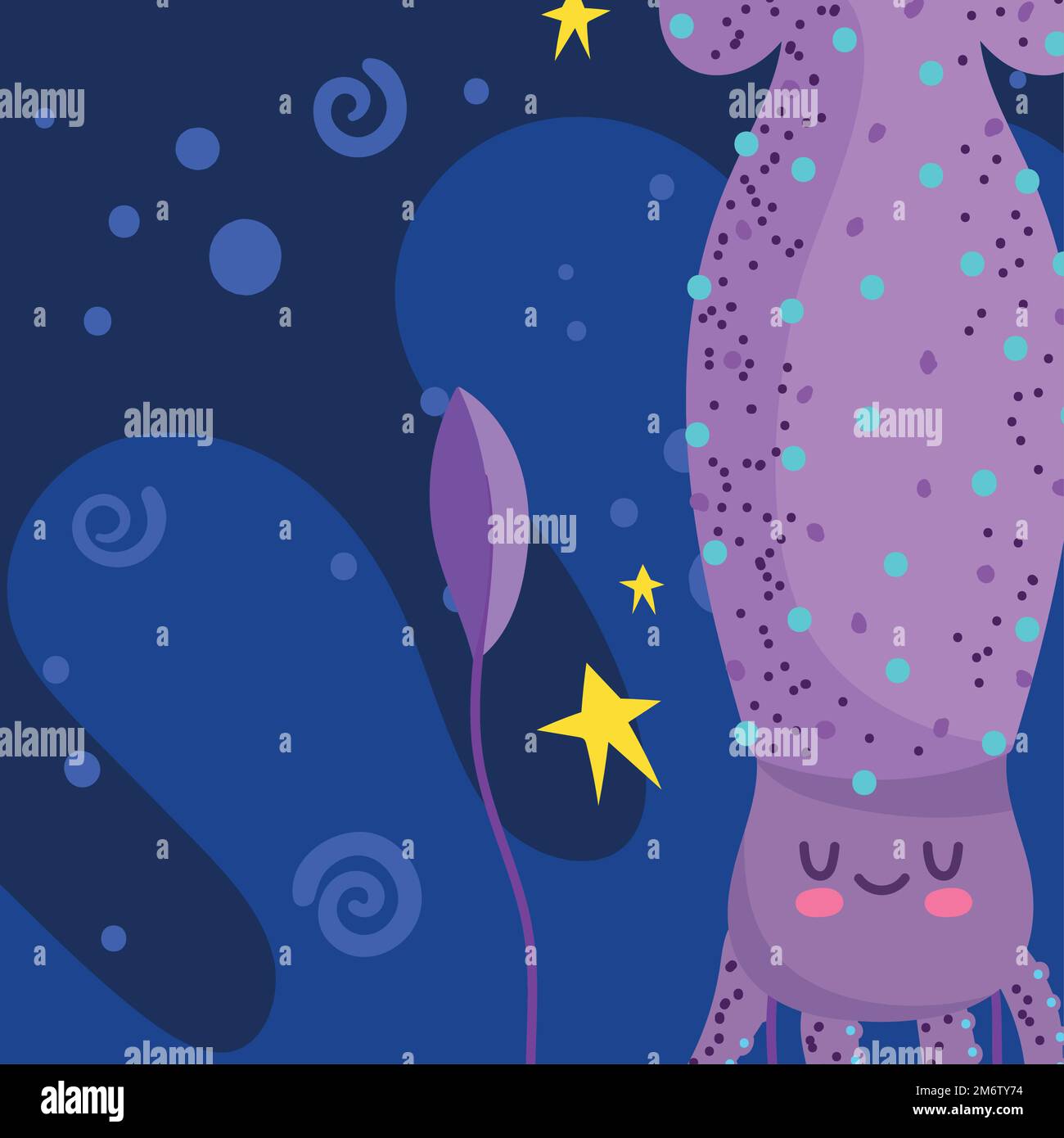 squid undersea cartoon Stock Vector Image & Art - Alamy