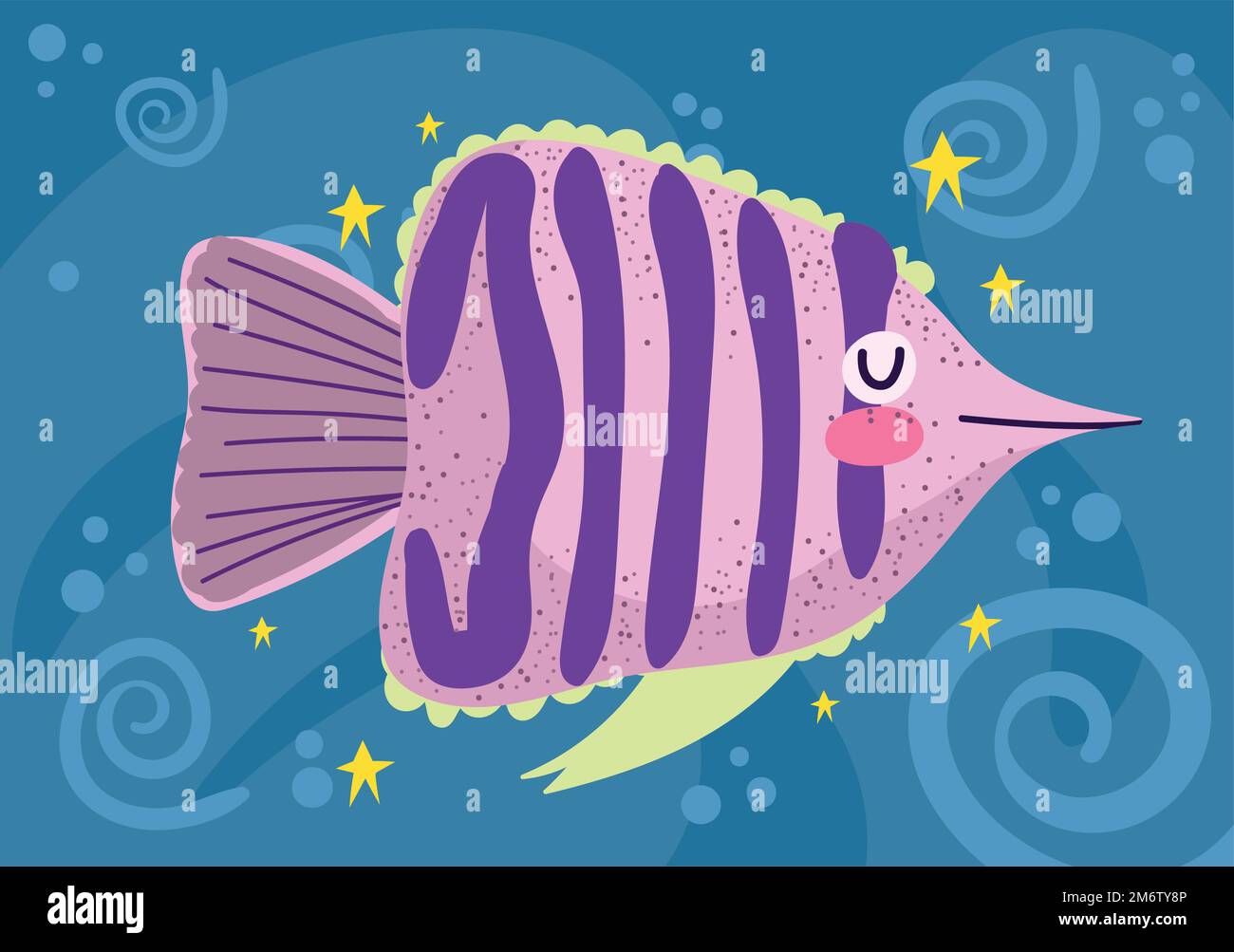 cartoon fish sea life Stock Vector Image & Art - Alamy