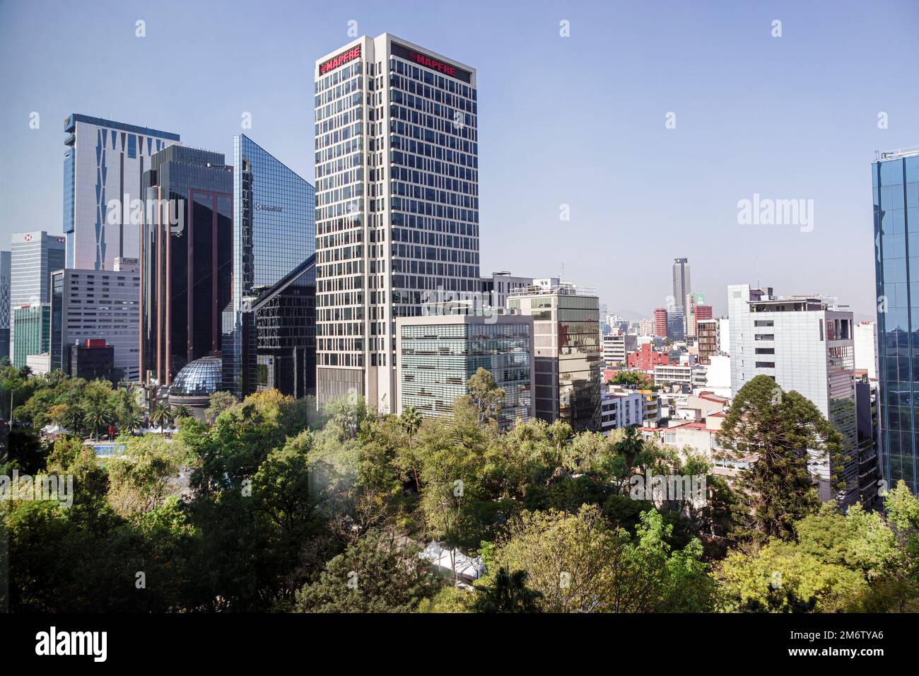Mexico City,Cuauhtemoc Avenida Paseo de la Reforma,high rise rises ...