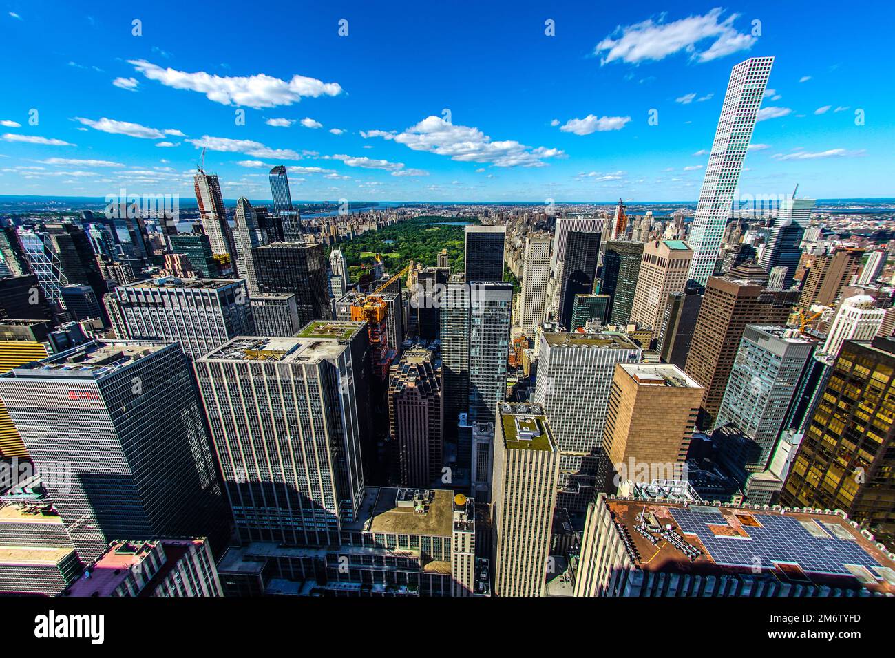 The view from the Rockefeller Center (Top of the Rock Stock Photo - Alamy