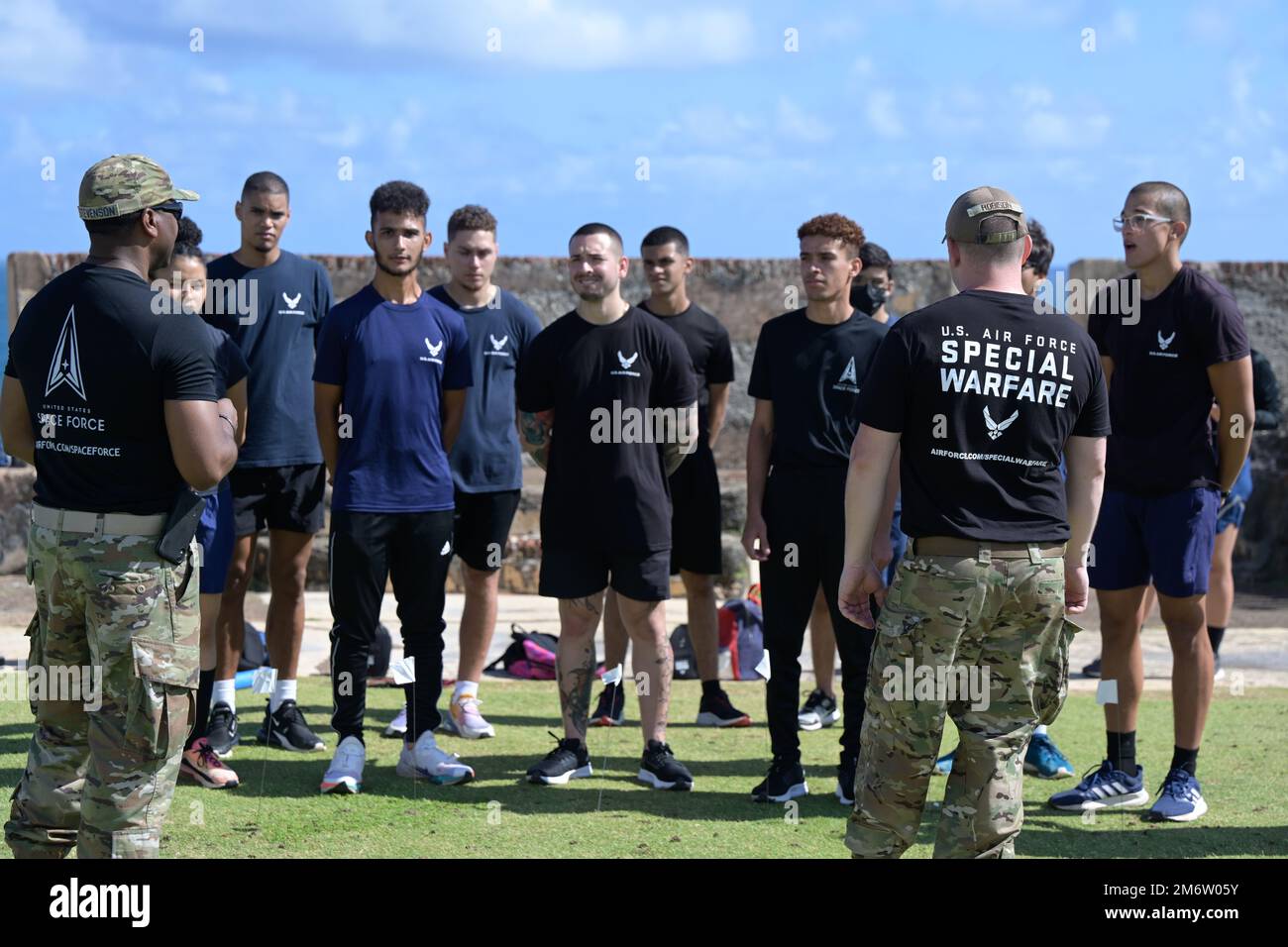 Personnel from Air Force Recruiting Service Detachment 1 and the 330th ...
