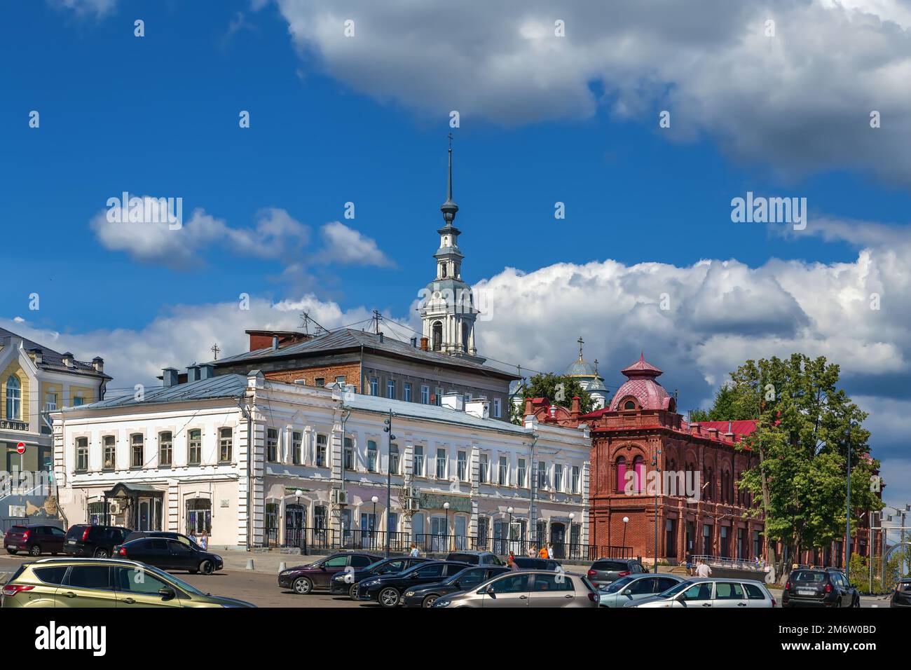 Square in Kineshma, Russia Stock Photo - Alamy