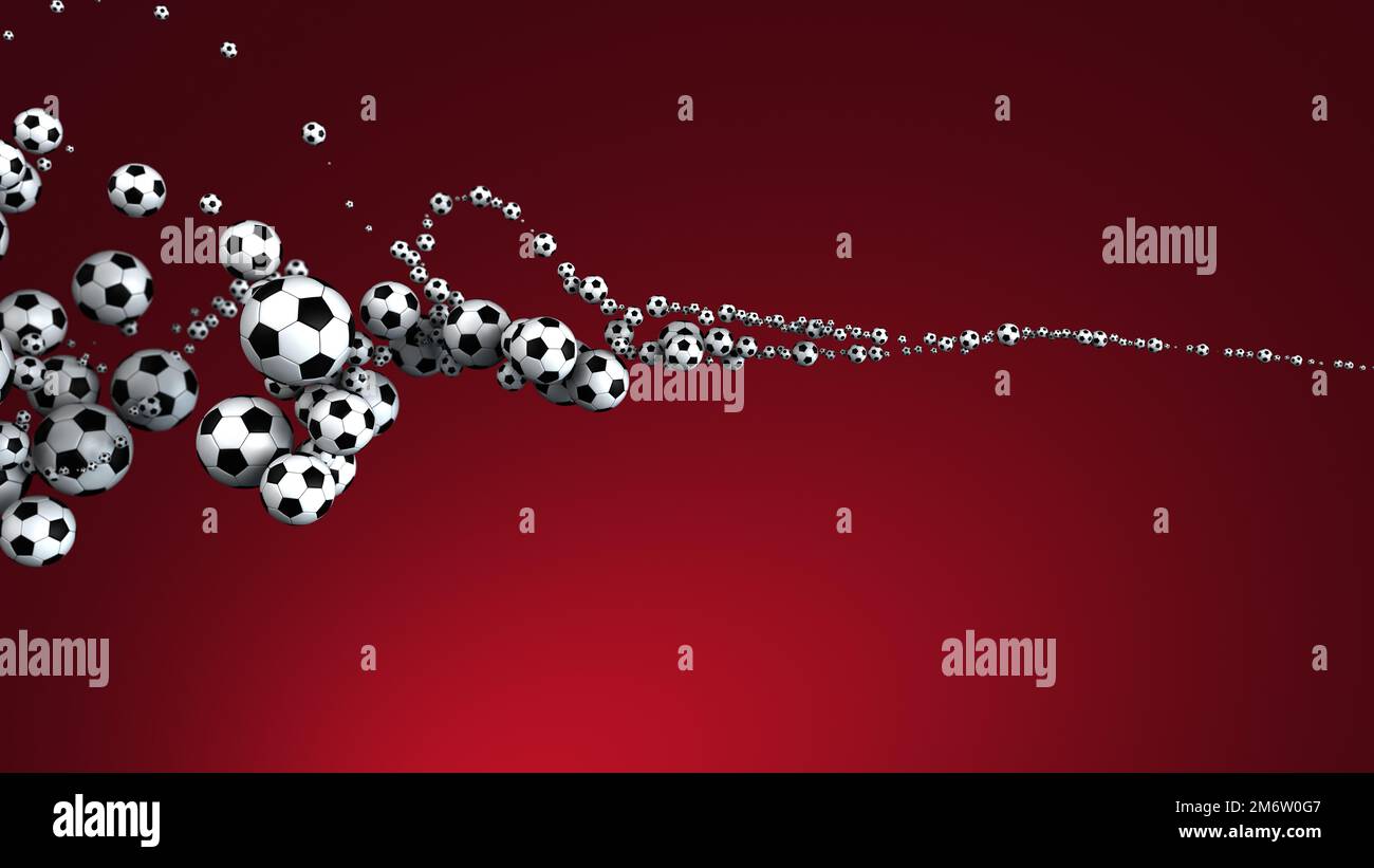 Red Football Header Stock Photo - Alamy