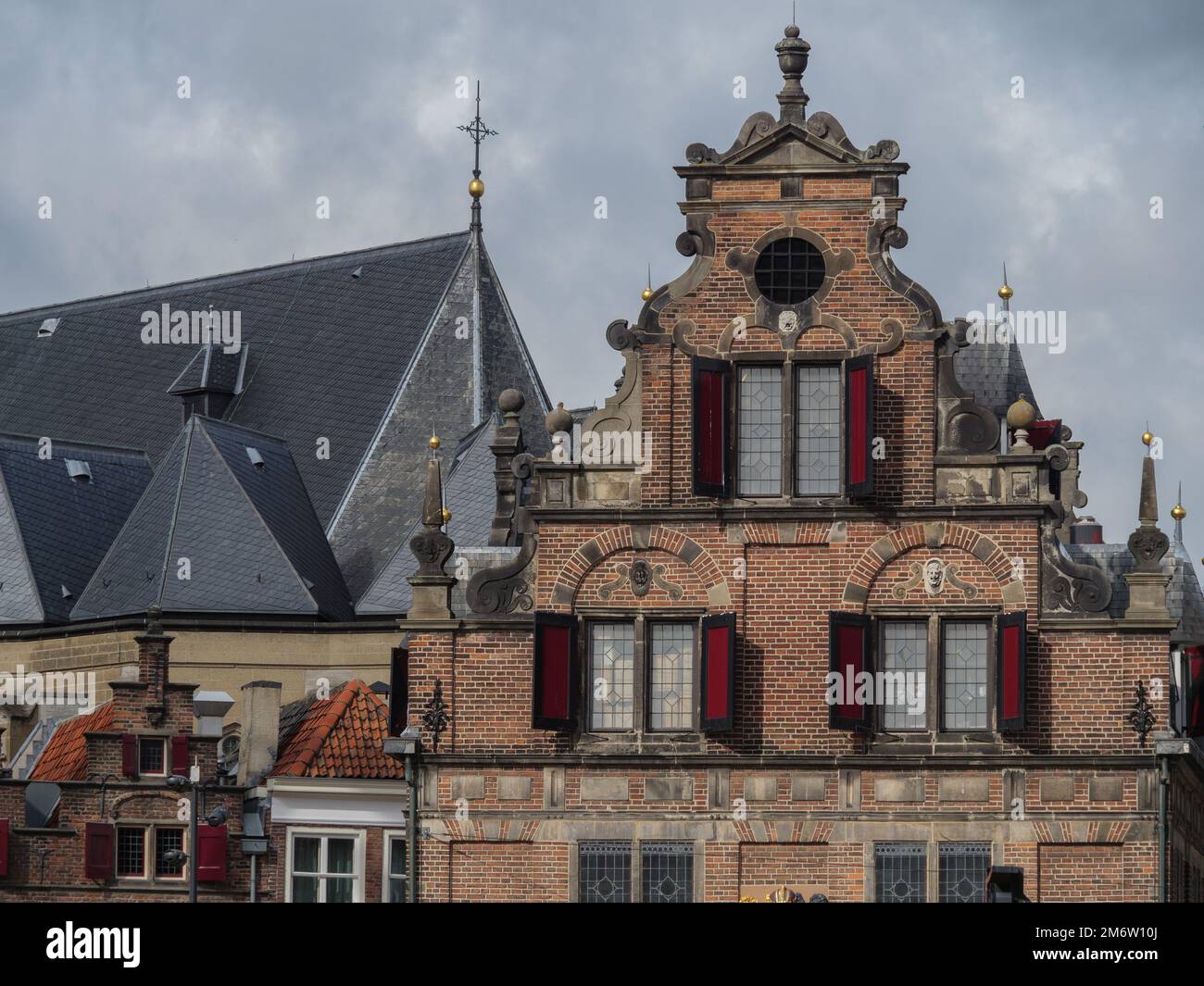 Nijmegen at the river waal in the netherlands Stock Photo - Alamy