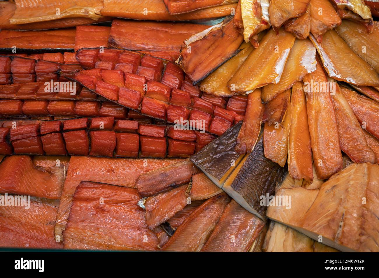 Smoked salmon supermarket hi-res stock photography and images - Alamy
