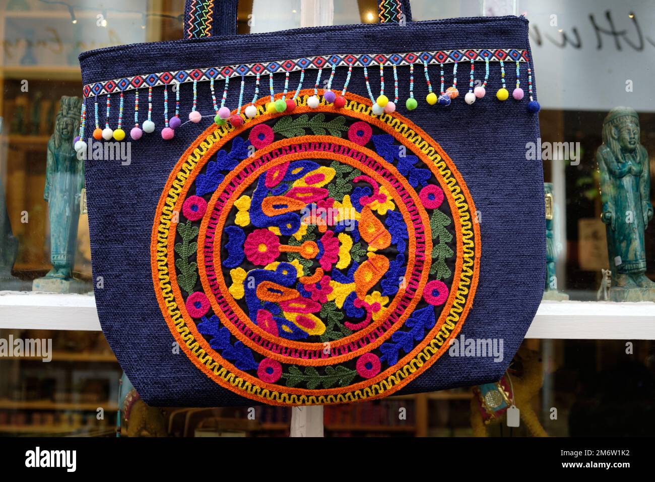 Colourful hand made bag Stock Photo - Alamy