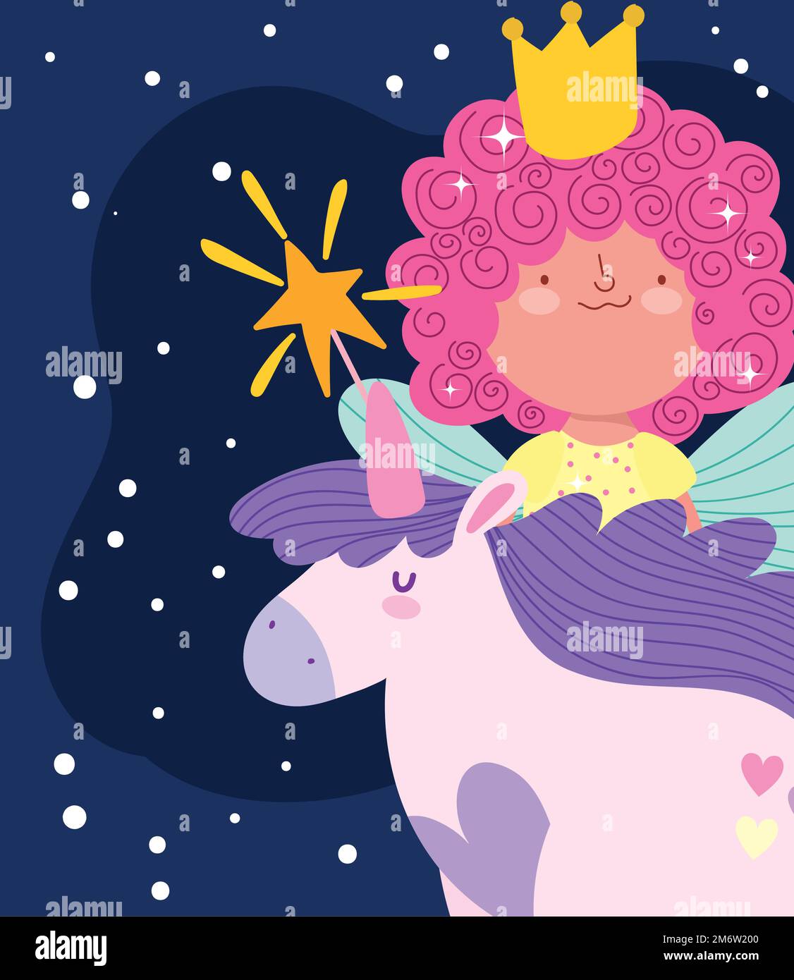 fairy cute and unicorn Stock Vector Image & Art - Alamy