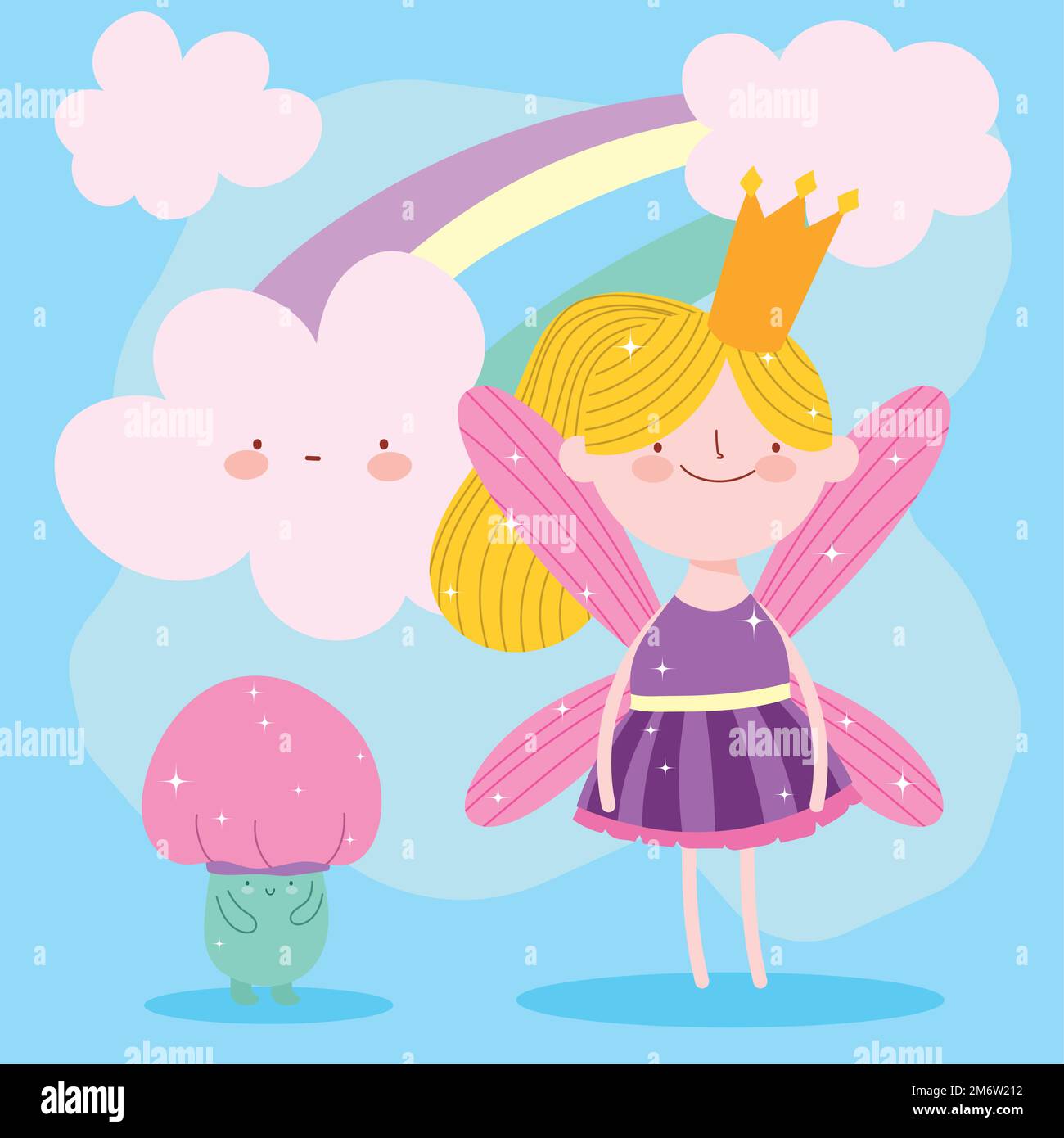 fairy cute and rainbow Stock Vector Image & Art - Alamy